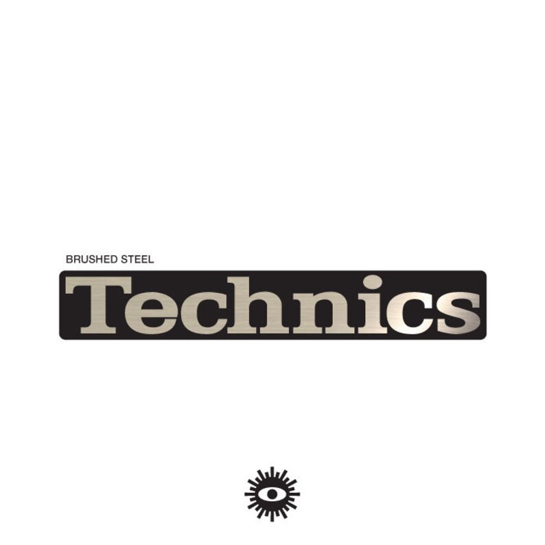 Technics Brushed Gold, Aluminium, Steel or Copper Turntable Sticker ...