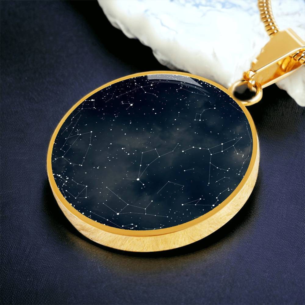 Custom Star Map Necklace, Star Map by Date and Place, Engraved Jewelry ...