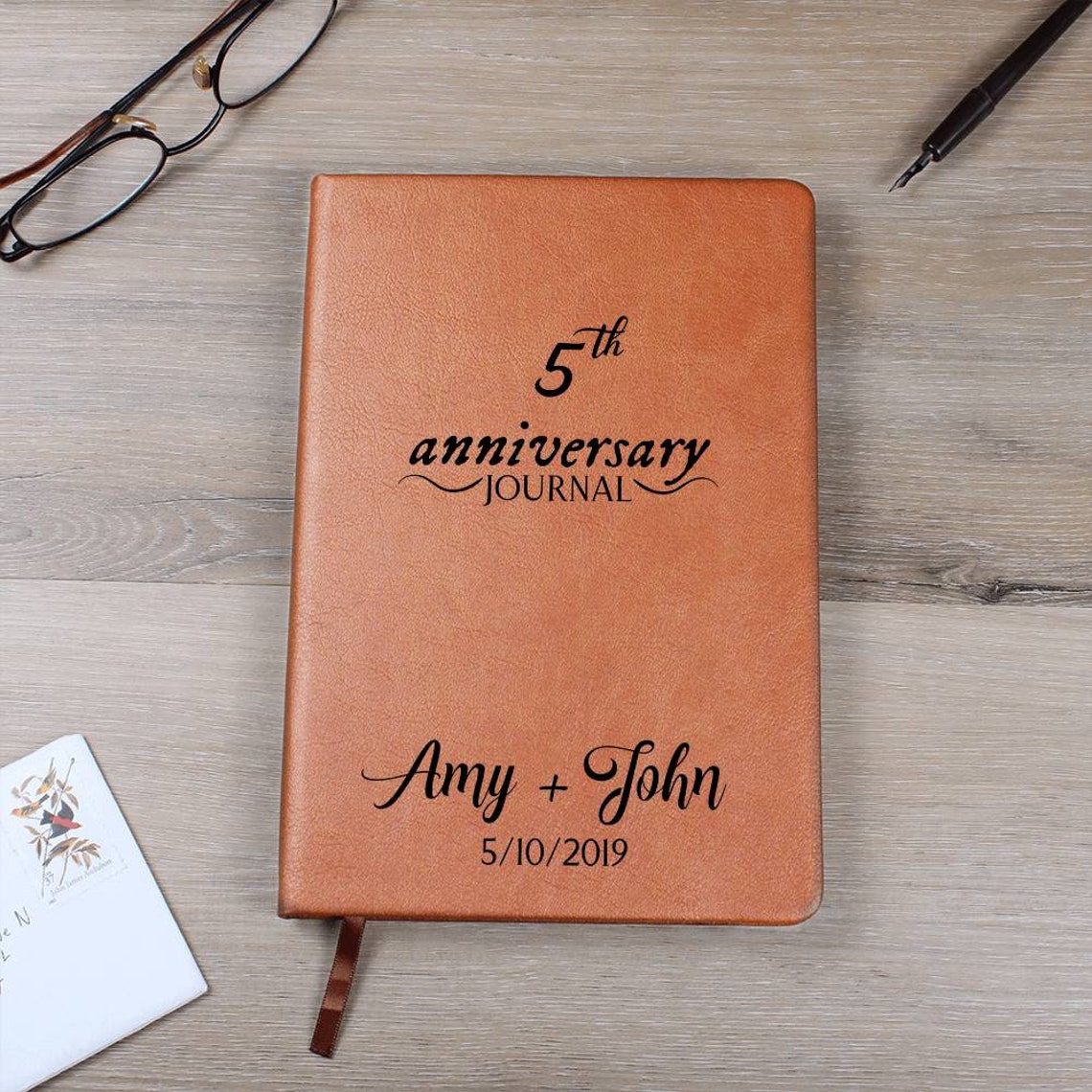 Personalized Any Anniversary Journal Gift Gift for Women Men Couples ...