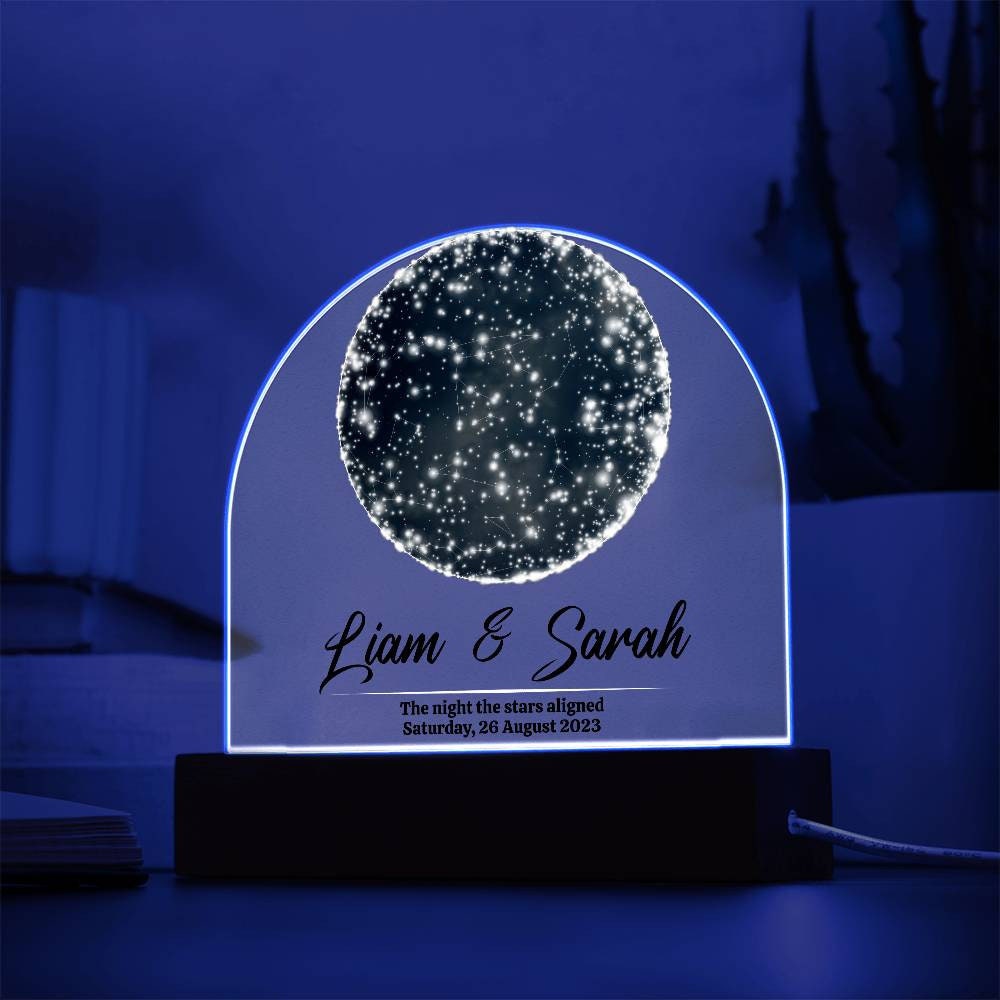 Personalized Constellation Stars Chart Map Couples Engagement Gift for ...