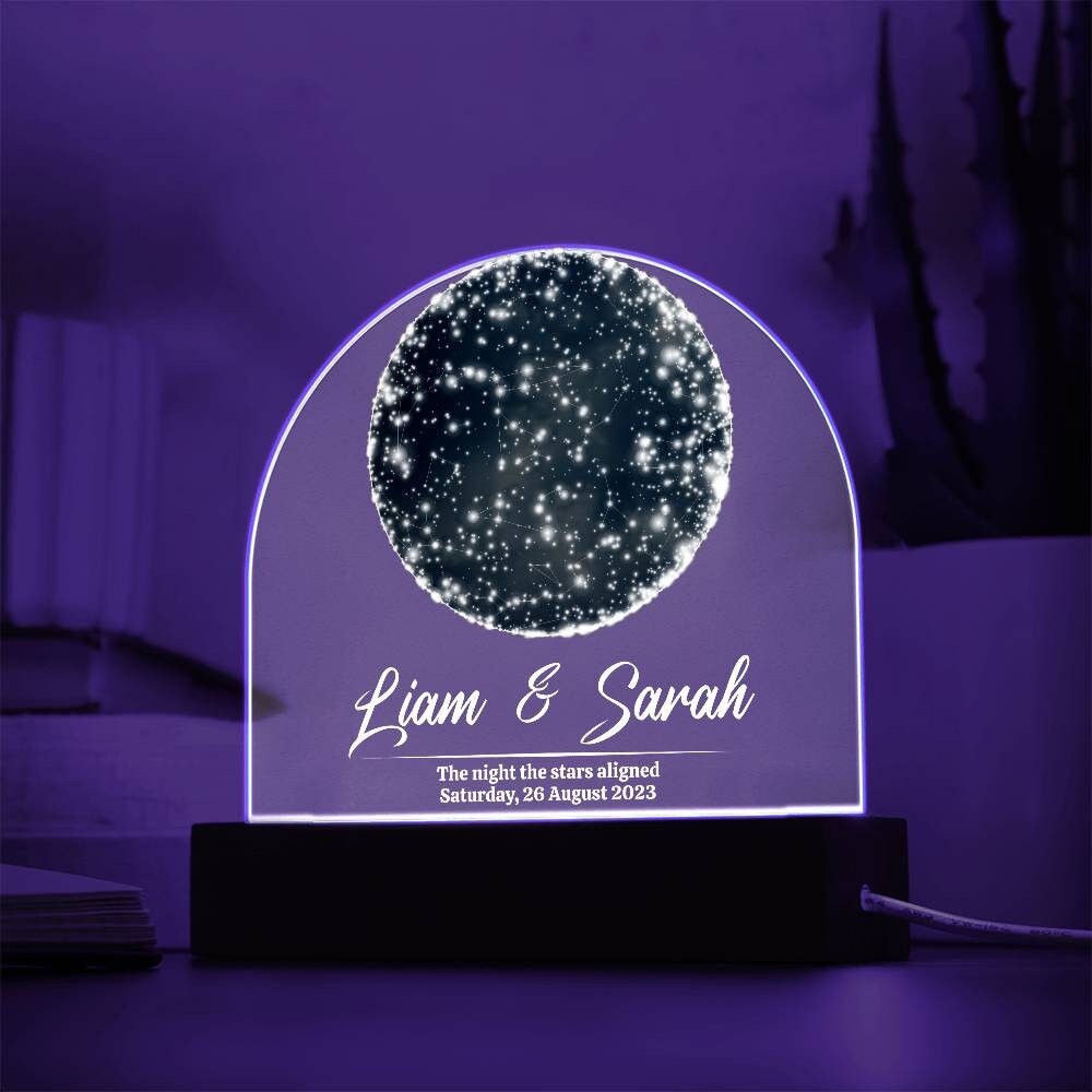 Custom Constellation Stars Chart Map, Gift for Boyfriend, Girlfriend ...