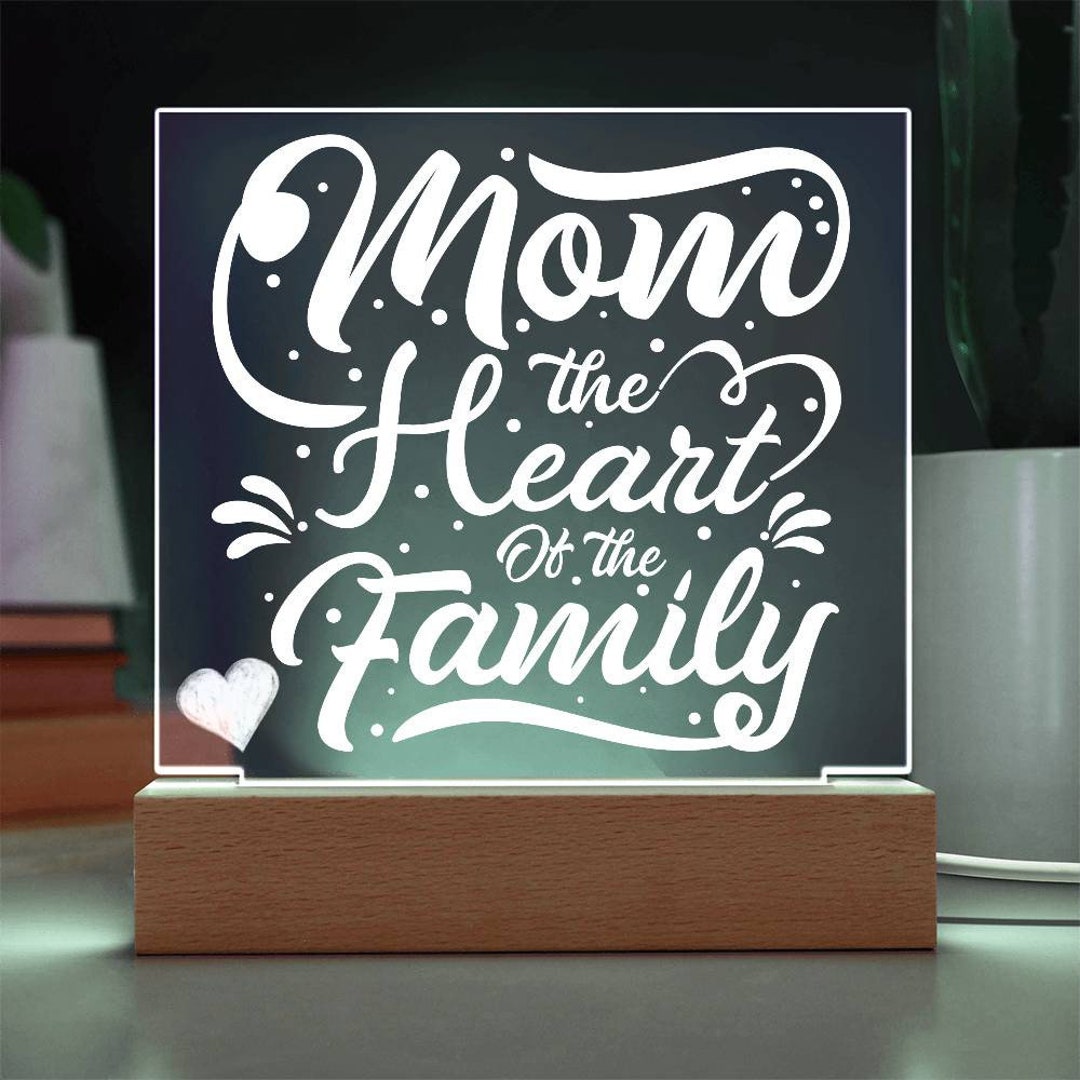 Mom Night Light Sign, Mothers Day Gift, Gift for Mom, Gift for Dad ...