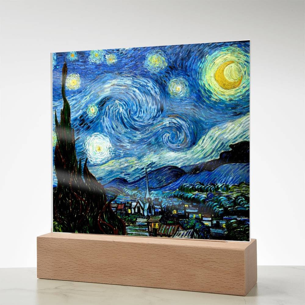 STARRY NIGHT Vincent Van Gogh Light Café Painting Print Reproduction ...