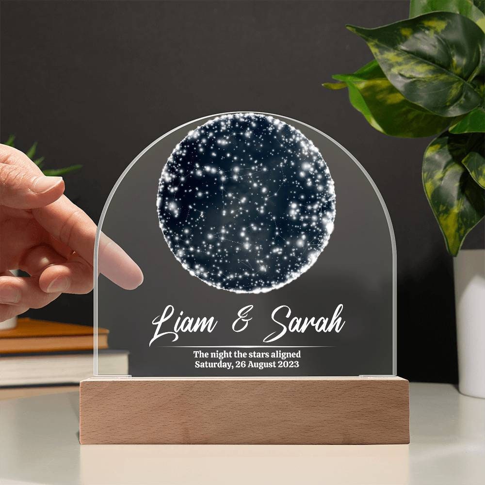 Custom Constellation Stars Chart Map, Gift for Boyfriend, Girlfriend ...