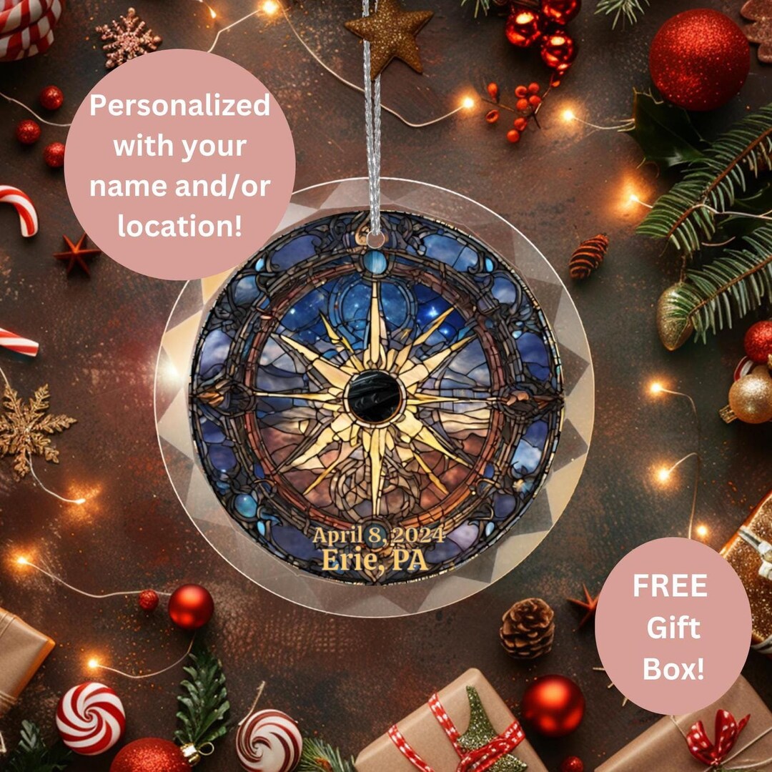 Custom Solar Eclipse, Unique Holiday Gift, Christmas Presents, Stocking ...