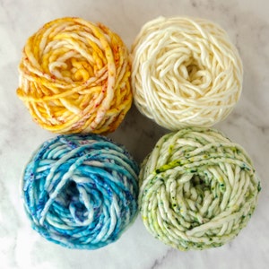 Tenor chunky Variegated Merino Wool Yarn bulky Single Ply Hand Dyed ...