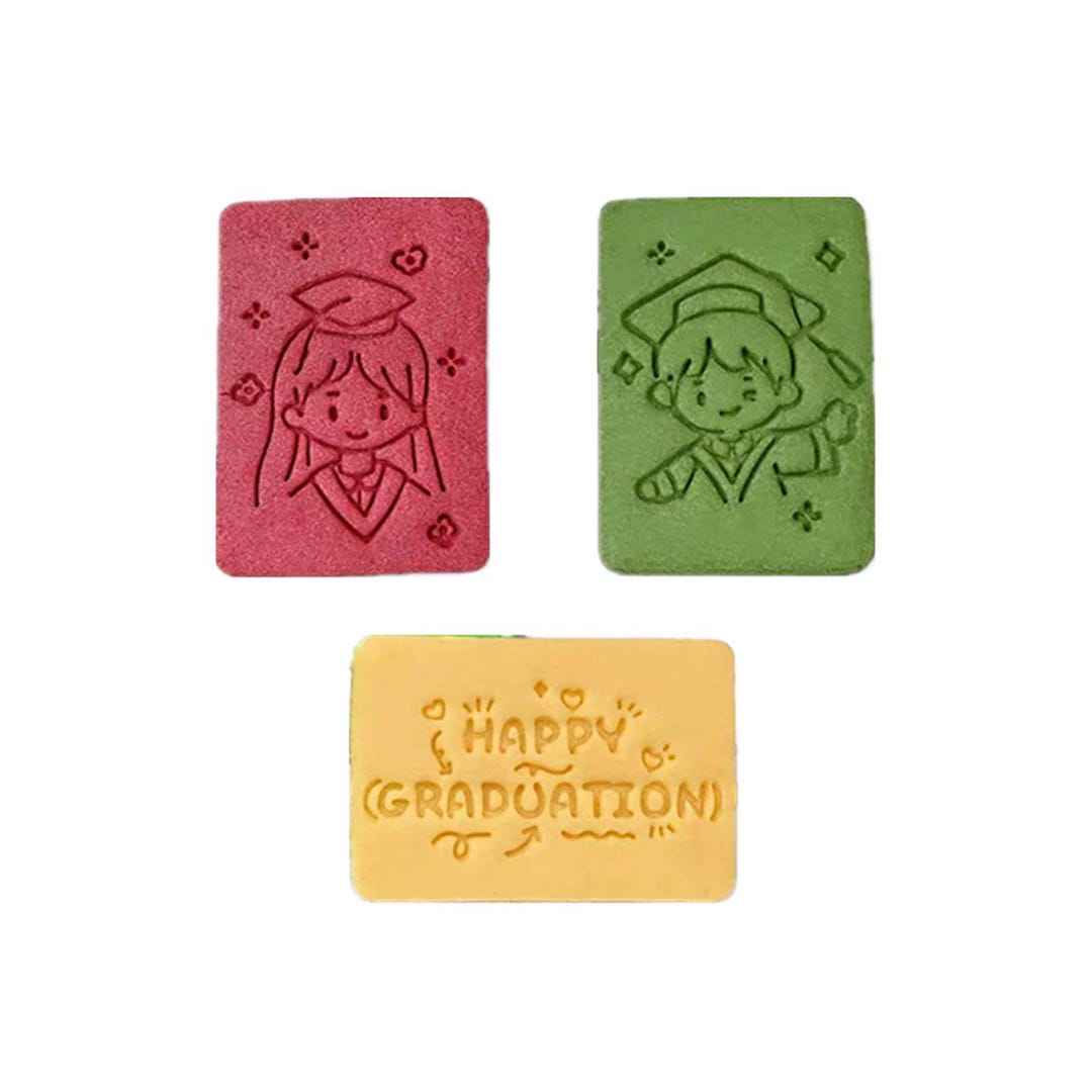 Happy Graduation Cookie Mold, Cookie Cutter, Cookie Embosser, Cookie ...