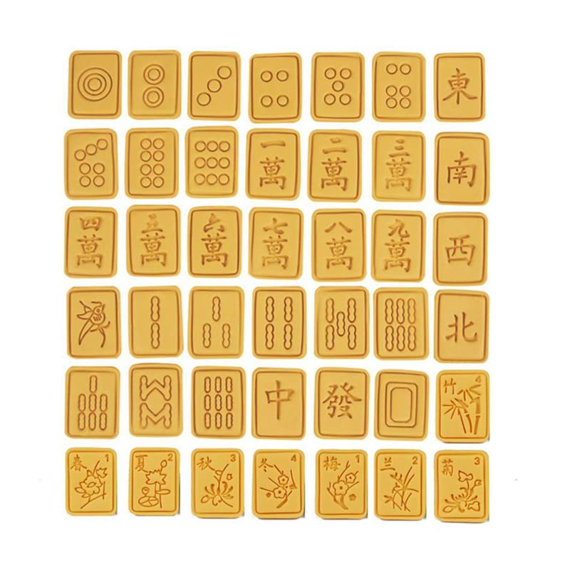 Mahjong Cookie - Etsy