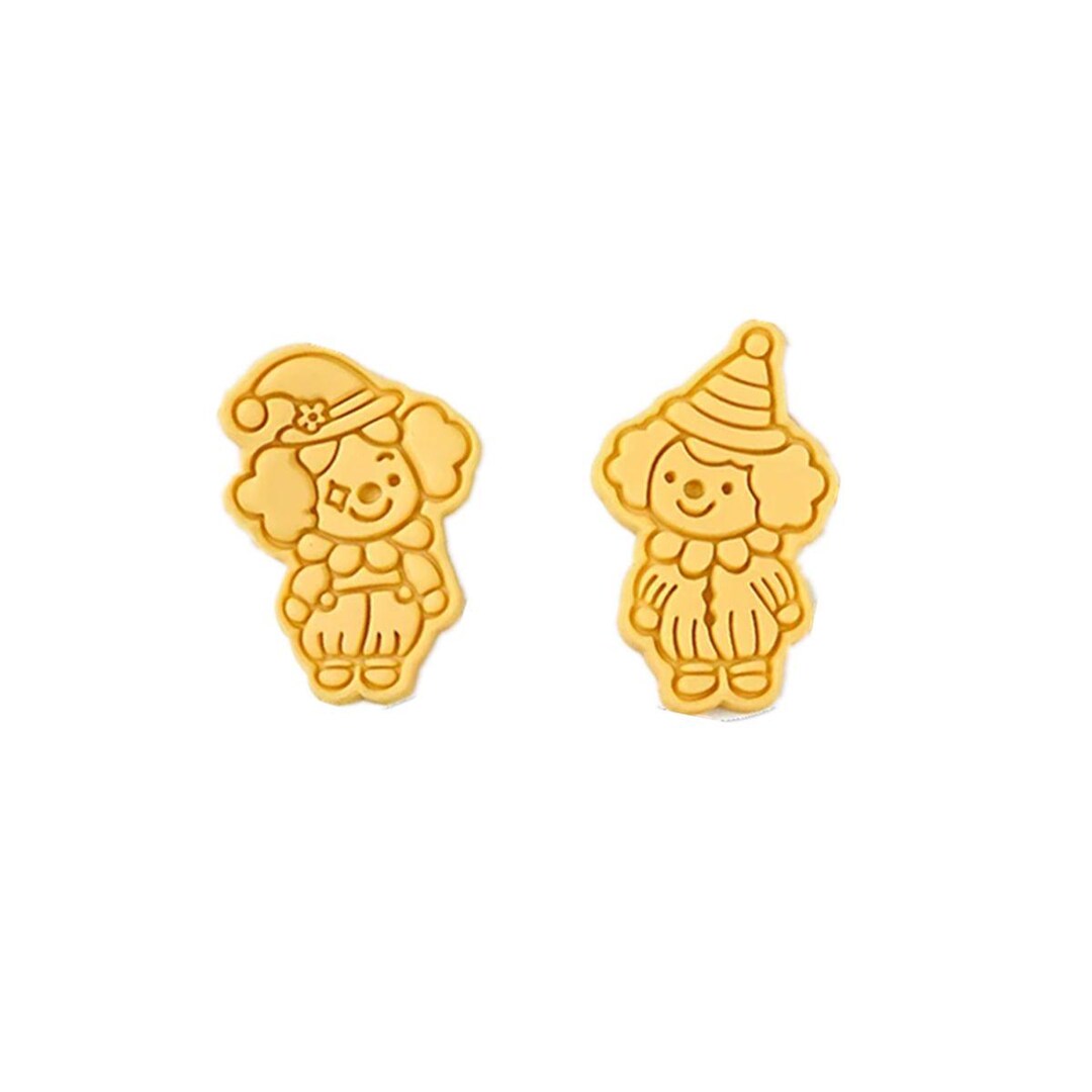 Circus Joker Cookie Cutter Stamp Set, Clown Baking Mold - Etsy