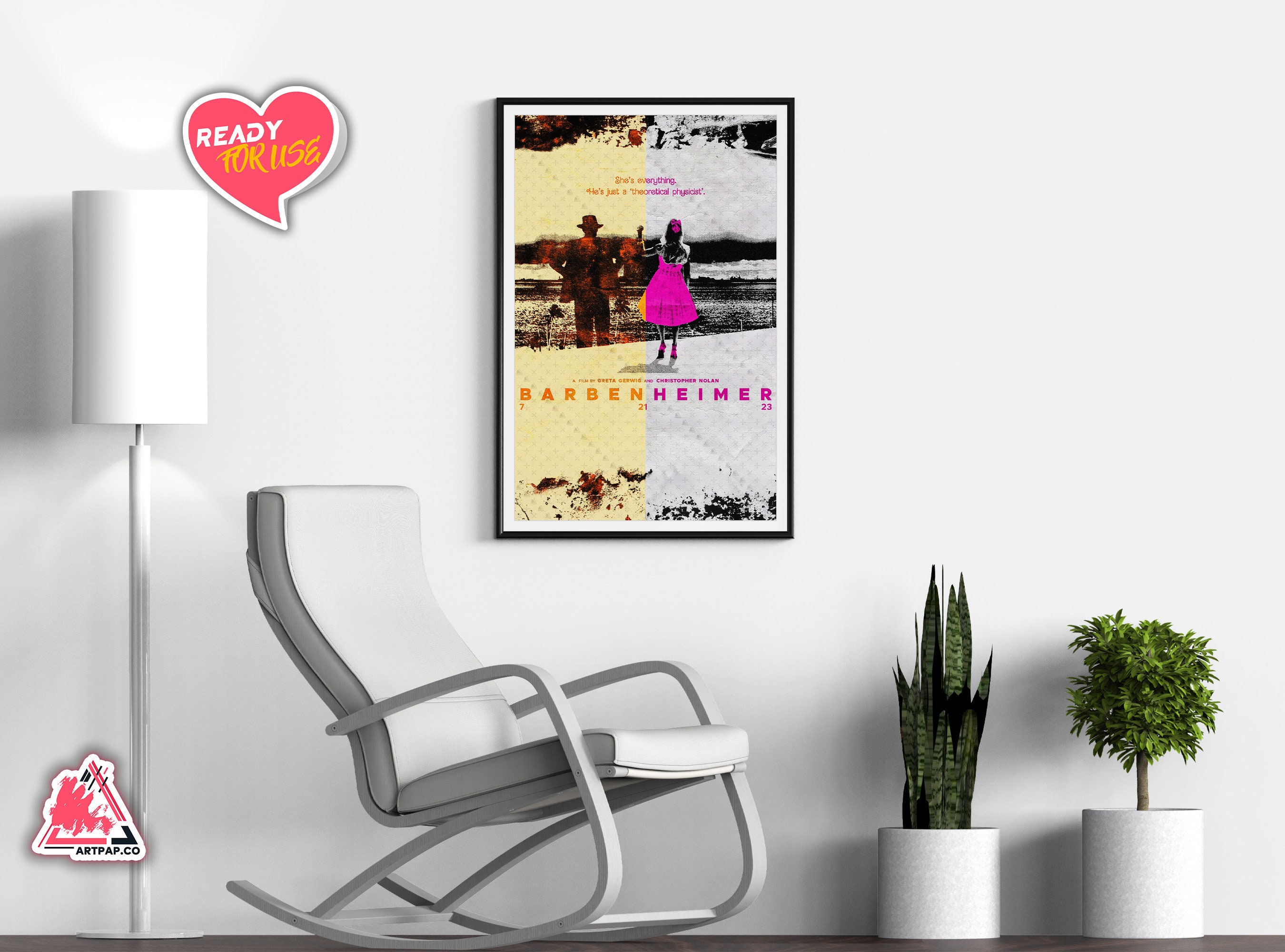 Barbenheimer | Movie Poster Design | Fanart Barbenheimer| Barbenheimer ...