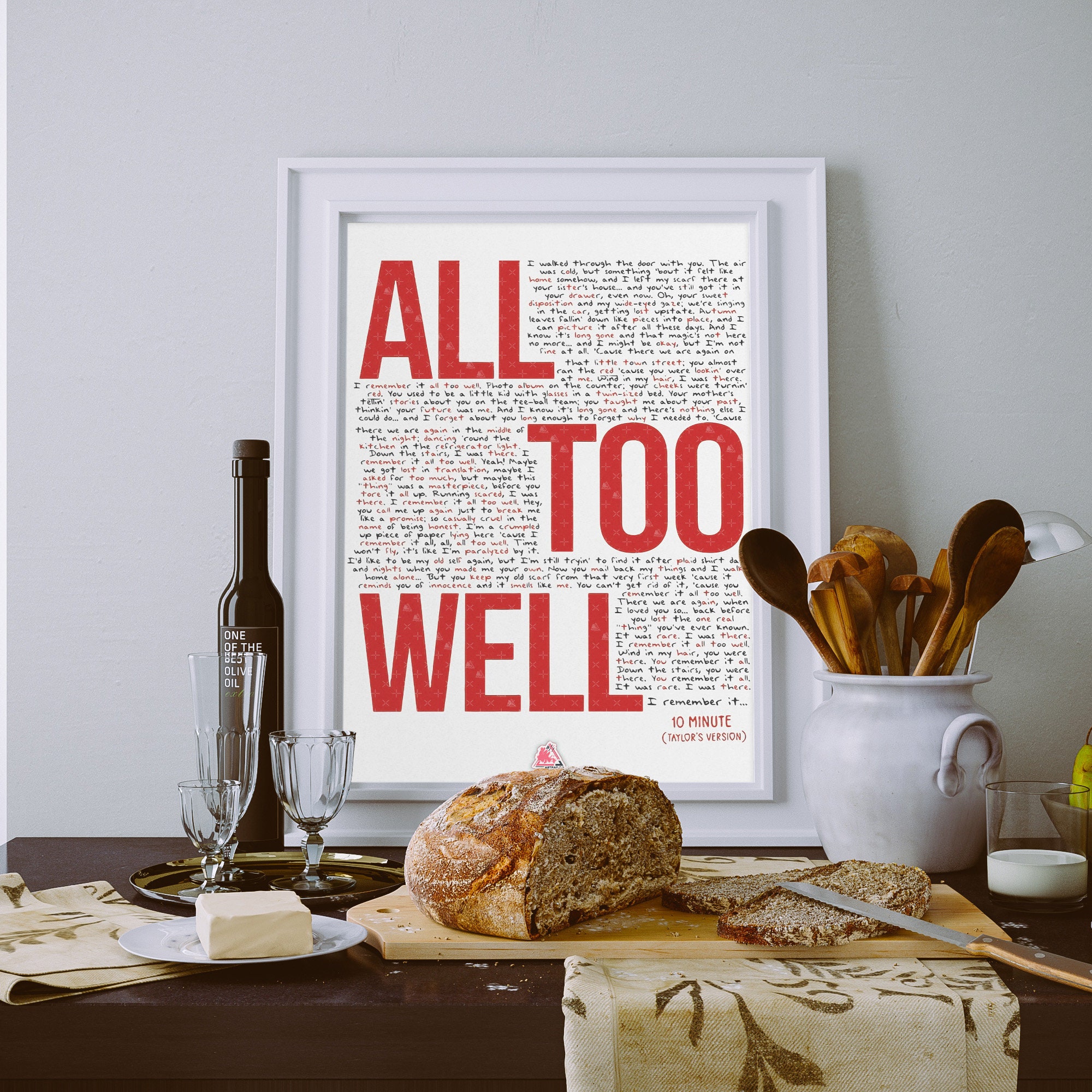 ALL TOO WELL Poster Print, Taylor taylor version Poster sold by Austin ...