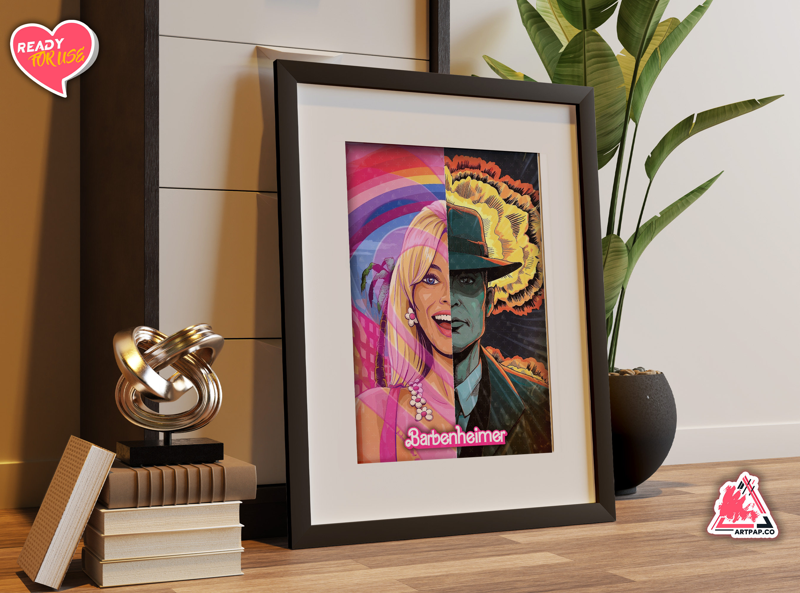 Barbenheimer | Movie Poster Design | Barbenheimer Wall Art | Barb and ...