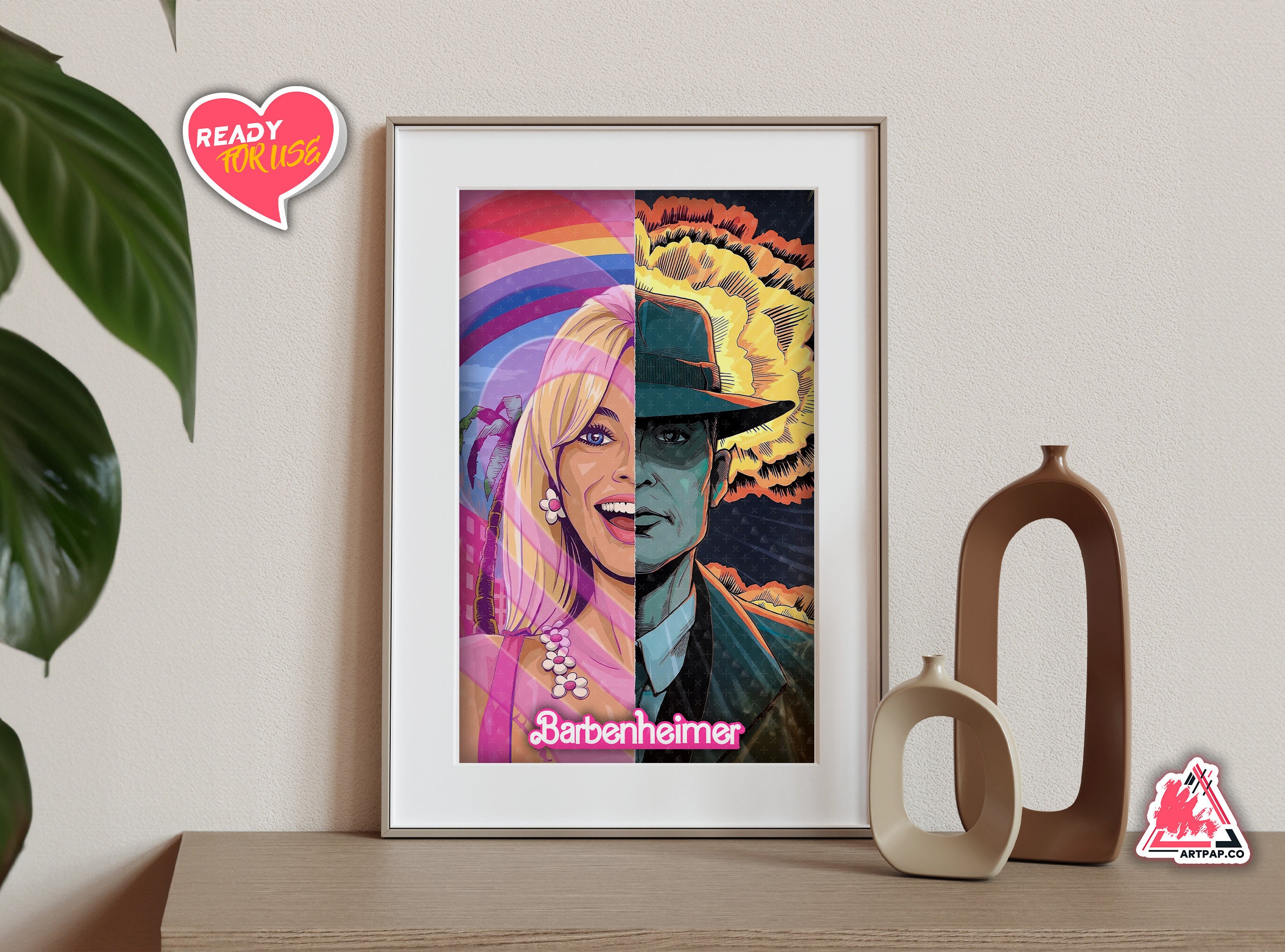 Barbenheimer | Movie Poster Design | Barbenheimer Wall Art | Barb and ...