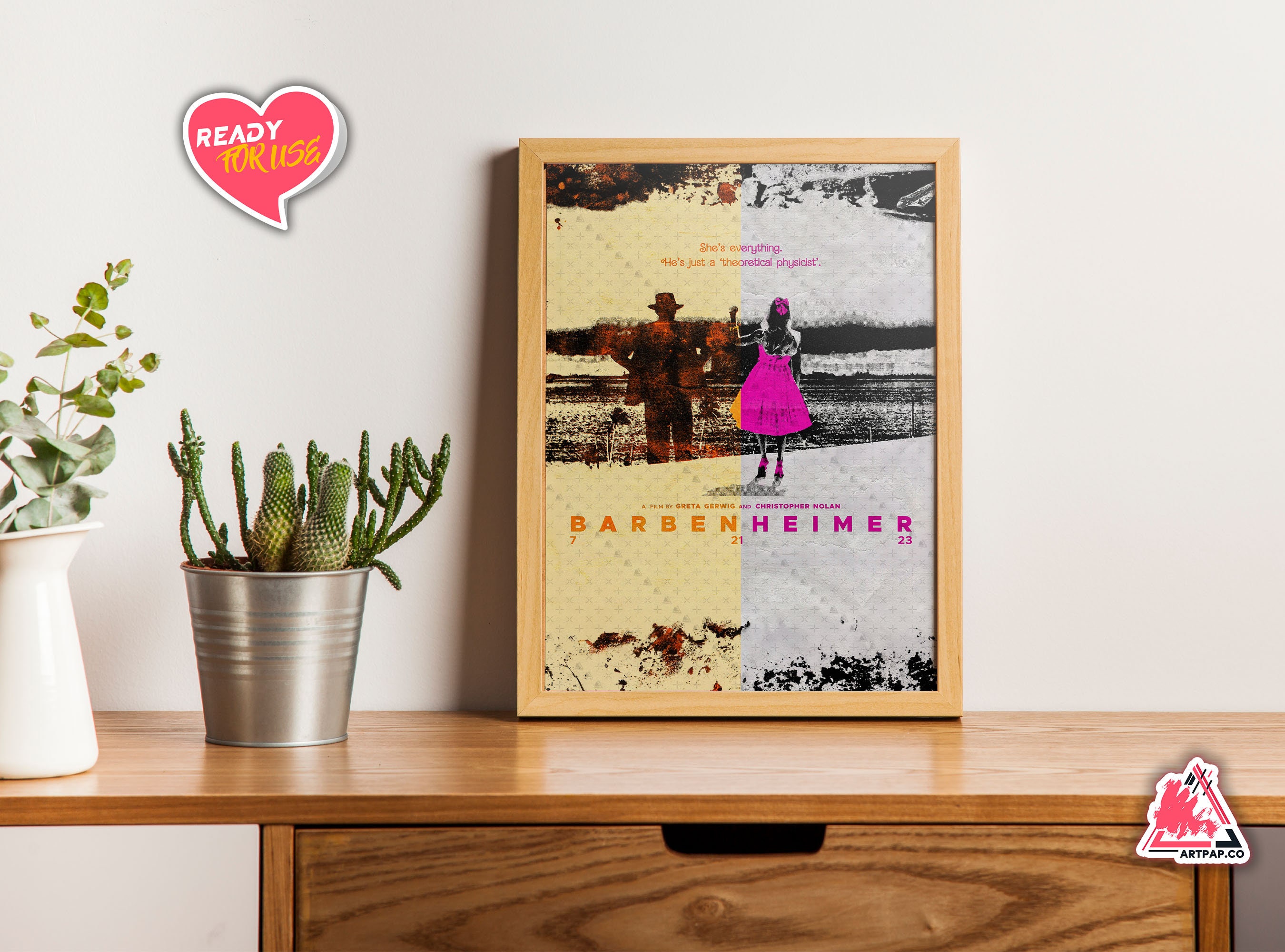 Barbenheimer | Movie Poster Design | Fanart Barbenheimer| Barbenheimer ...