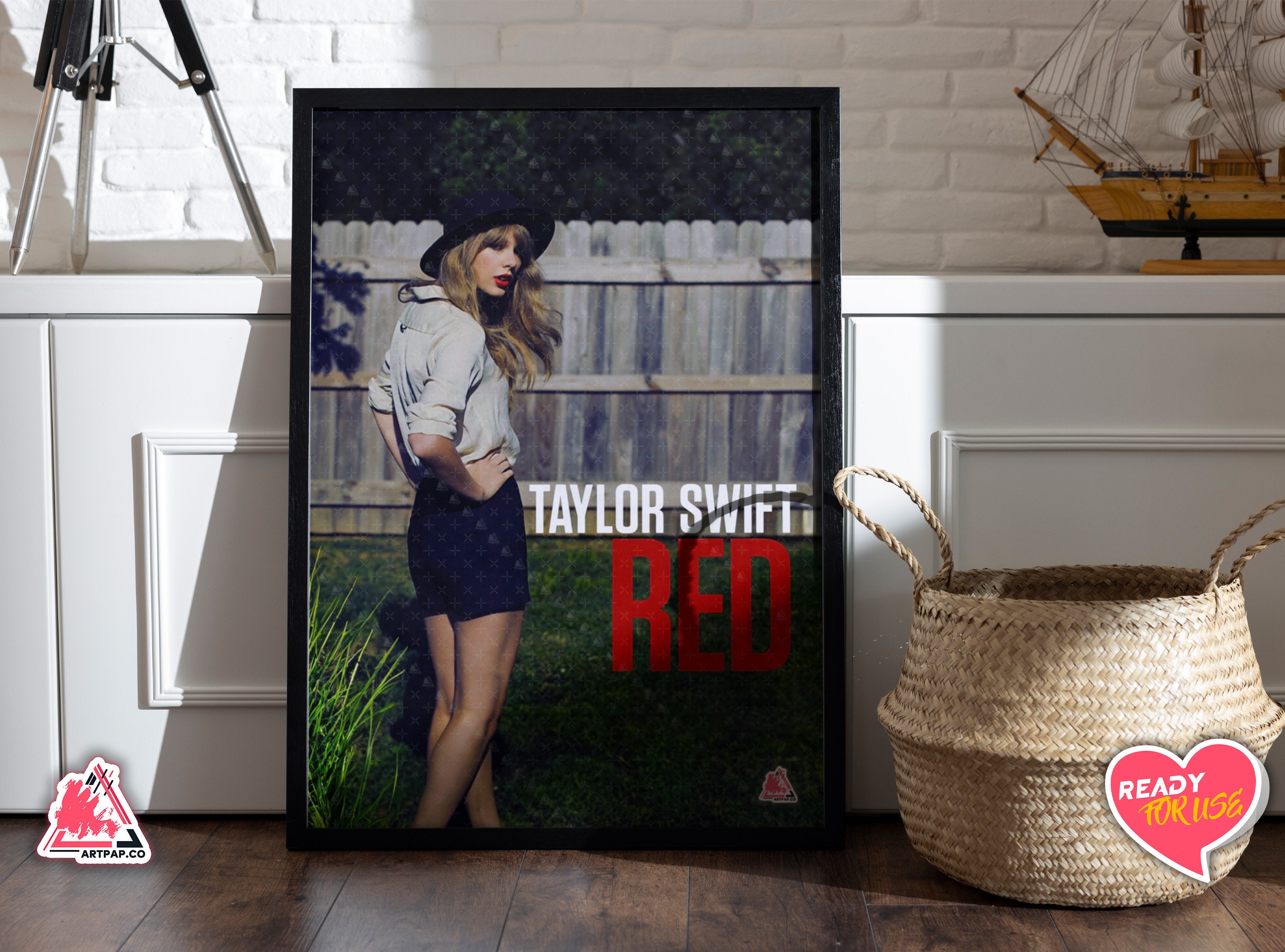 RED Taylor Album Cover Poster, Taylor Taylor Version Artificial ...