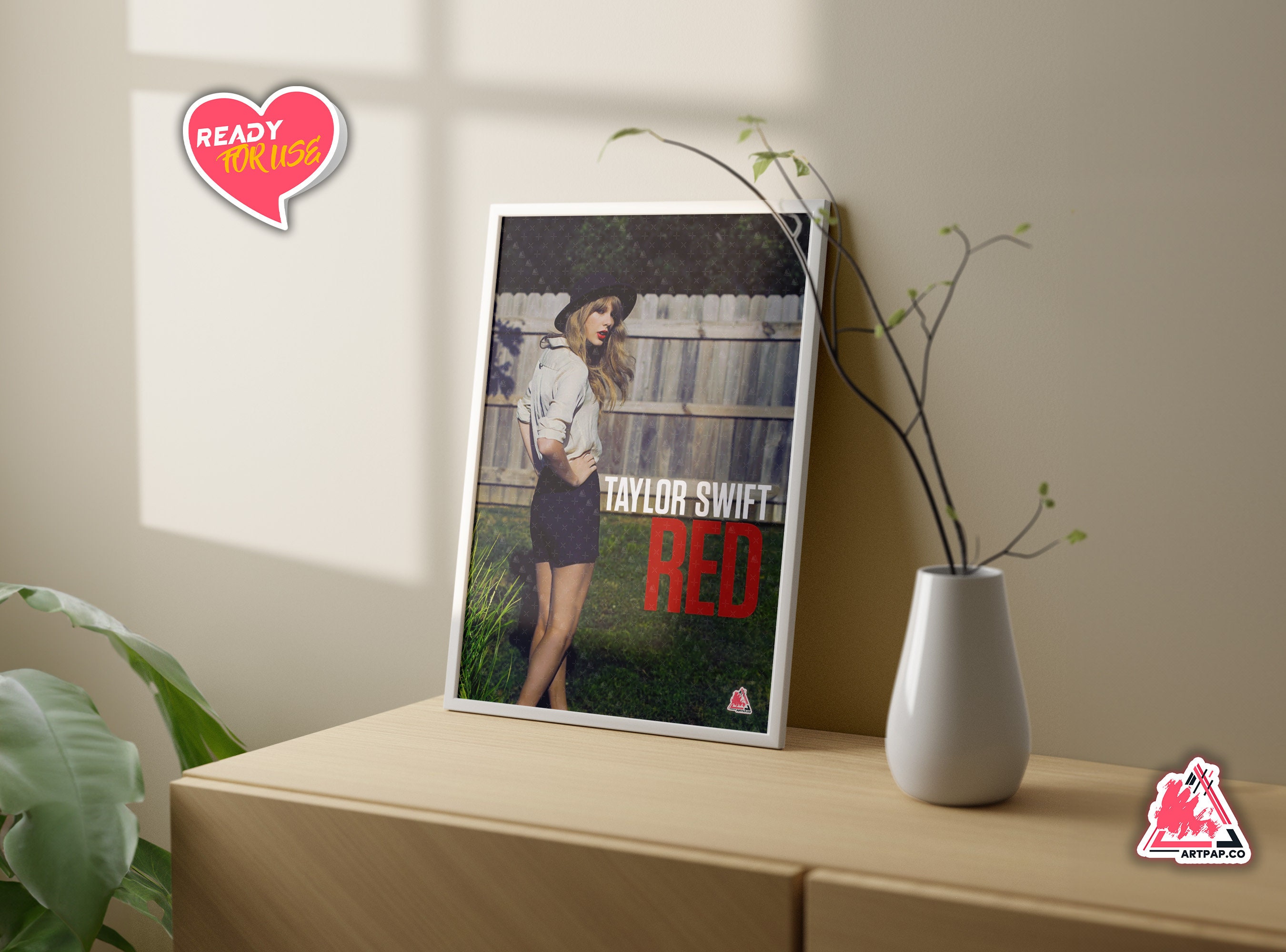 RED Taylor Album Cover Poster, Taylor Taylor Version Artificial ...