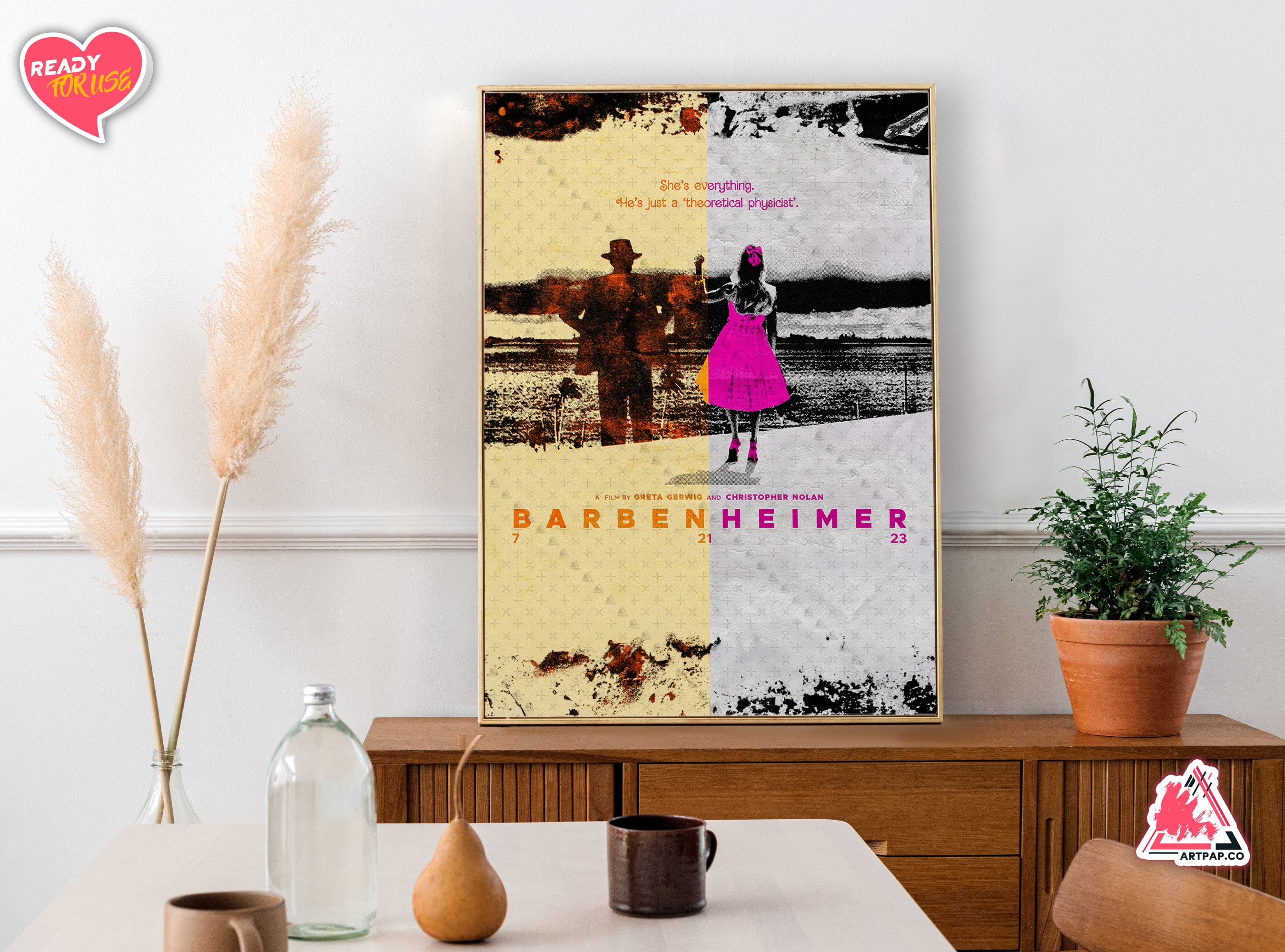 Barbenheimer | Movie Poster Design | Fanart Barbenheimer| Barbenheimer ...
