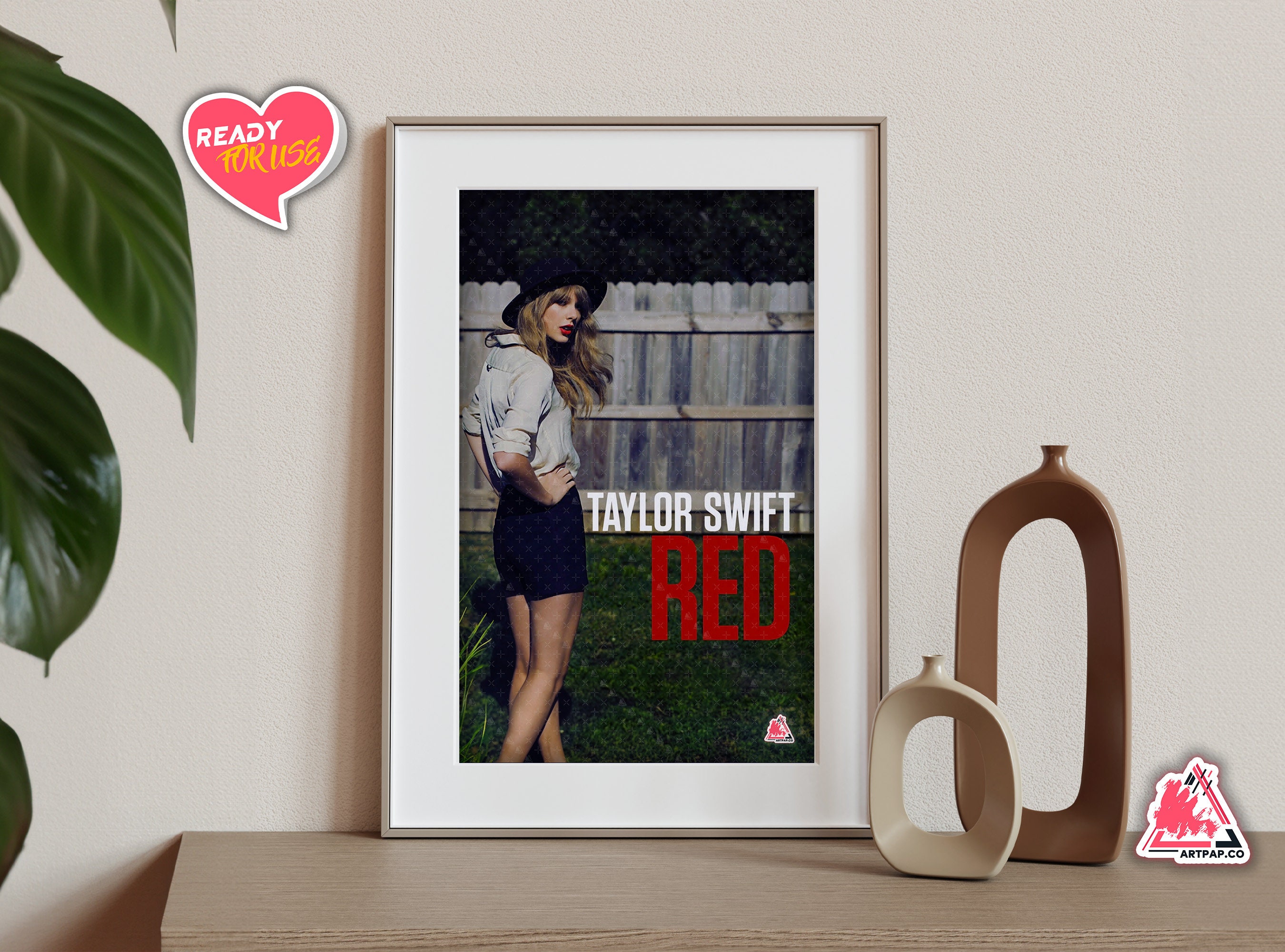RED Taylor Album Cover Poster, Taylor Taylor Version Artificial ...