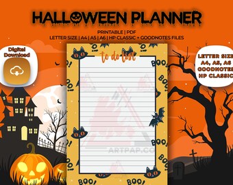 Cute Notes Fall Themed Digital Planner Daily Planner for - Etsy