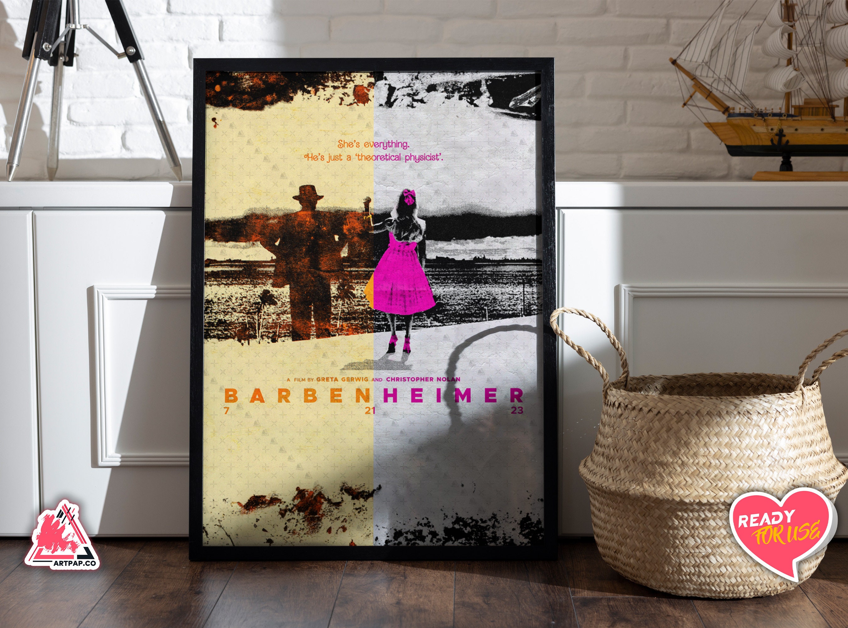 Barbenheimer | Movie Poster Design | Fanart Barbenheimer| Barbenheimer ...