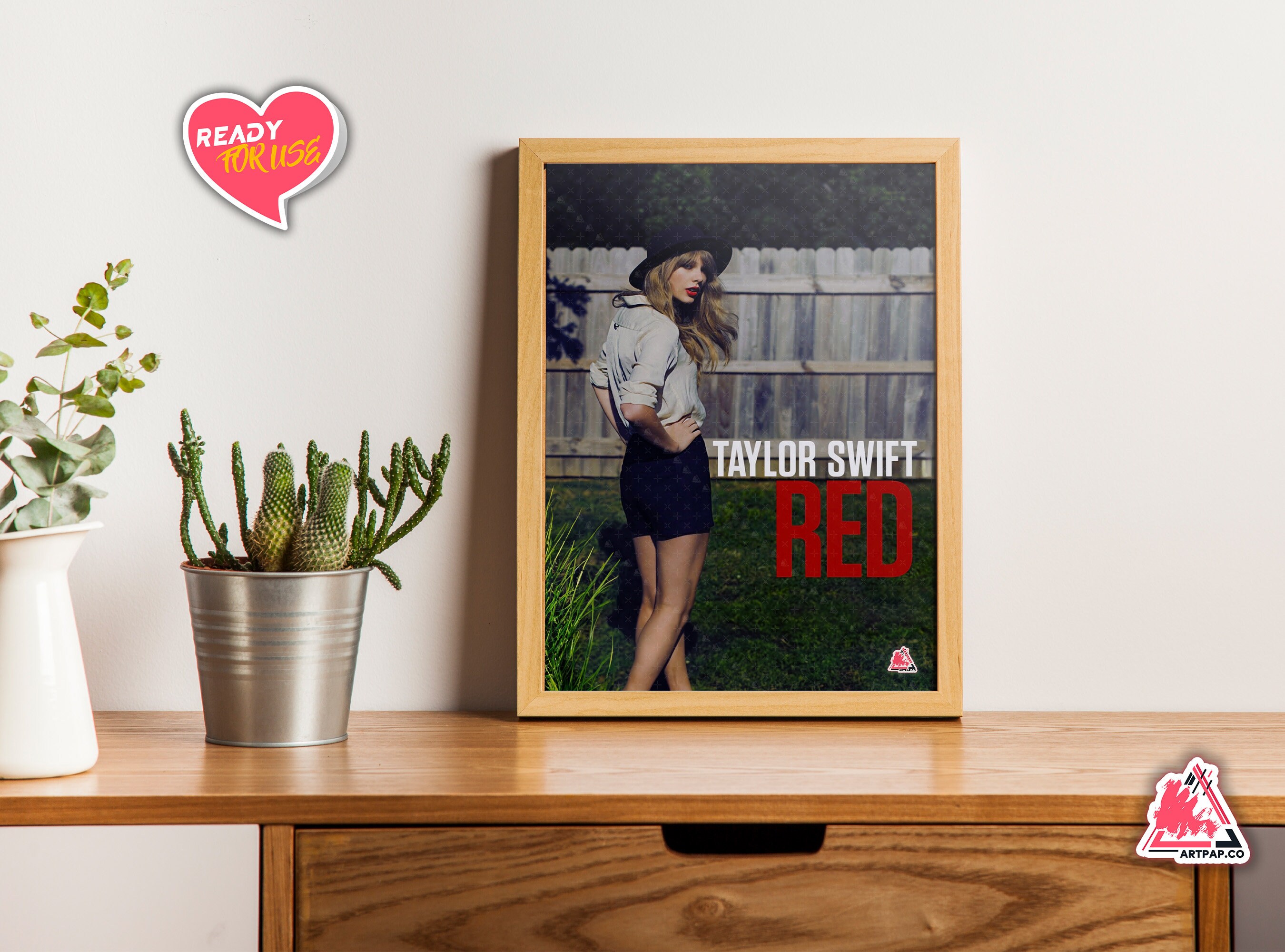 RED Taylor Album Cover Poster, Taylor Taylor Version Artificial ...