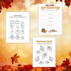 Fall & Halloween Preschool Printable Activity Bundle. - Etsy