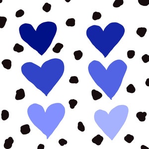 Blue Heart Digital Download Art Print. Nursery. Bedroom. Kids Bedroom ...