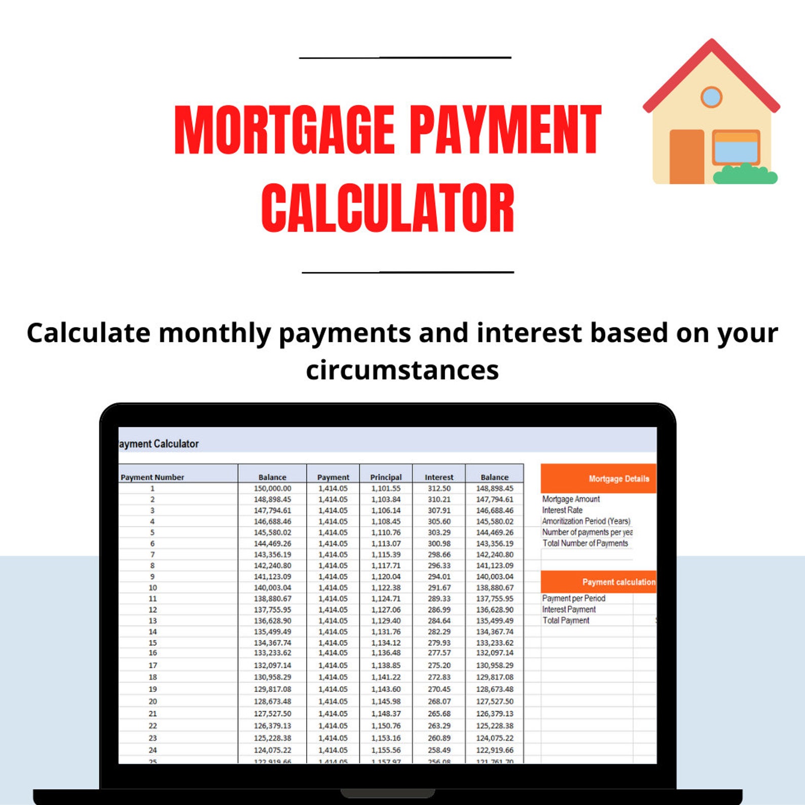 Mortgage Cost Calculator - Customize Term, Interest Rates and Loan ...
