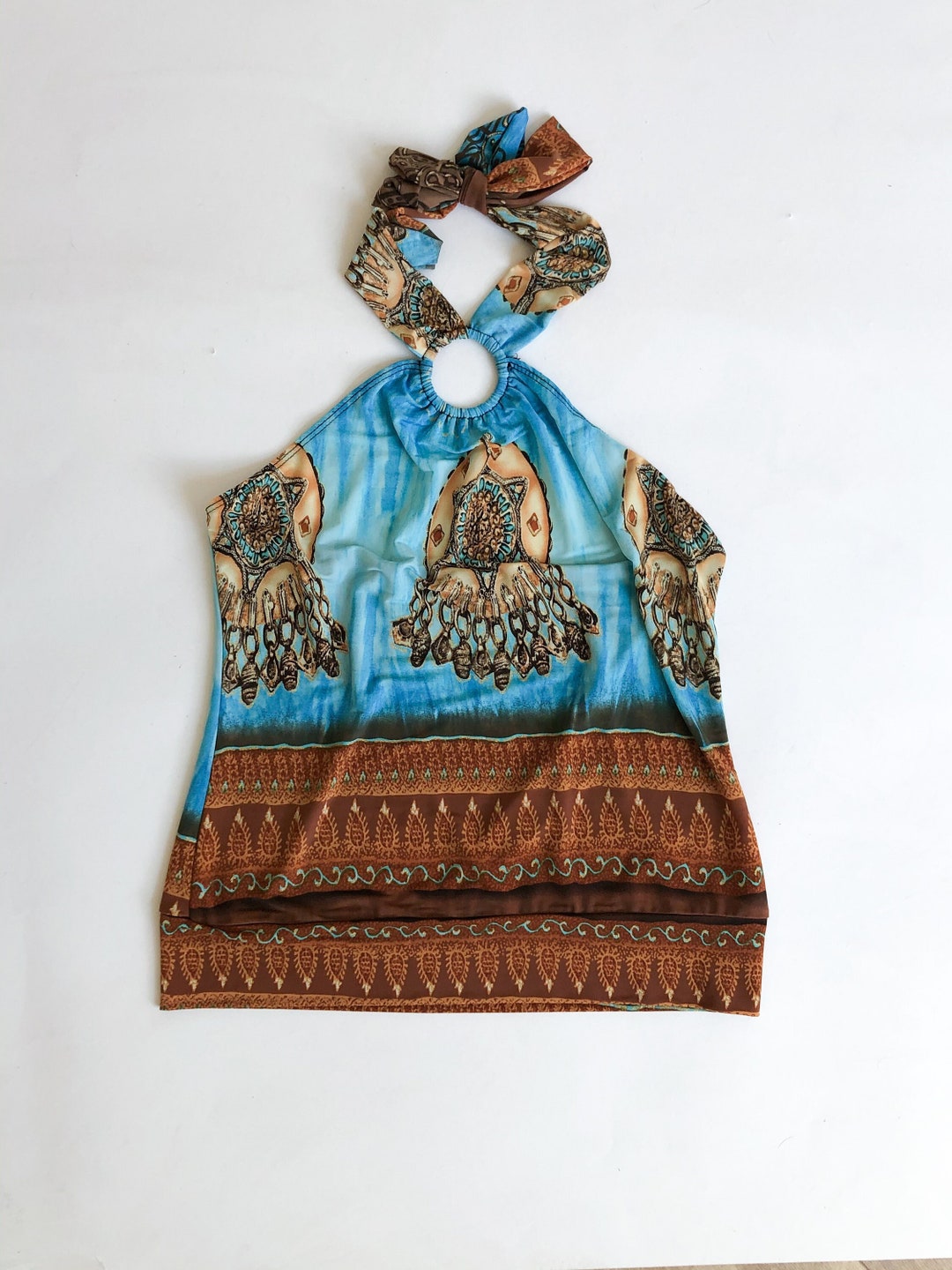 Y2k/90s wetseal Multi Colored Halter Top - Etsy