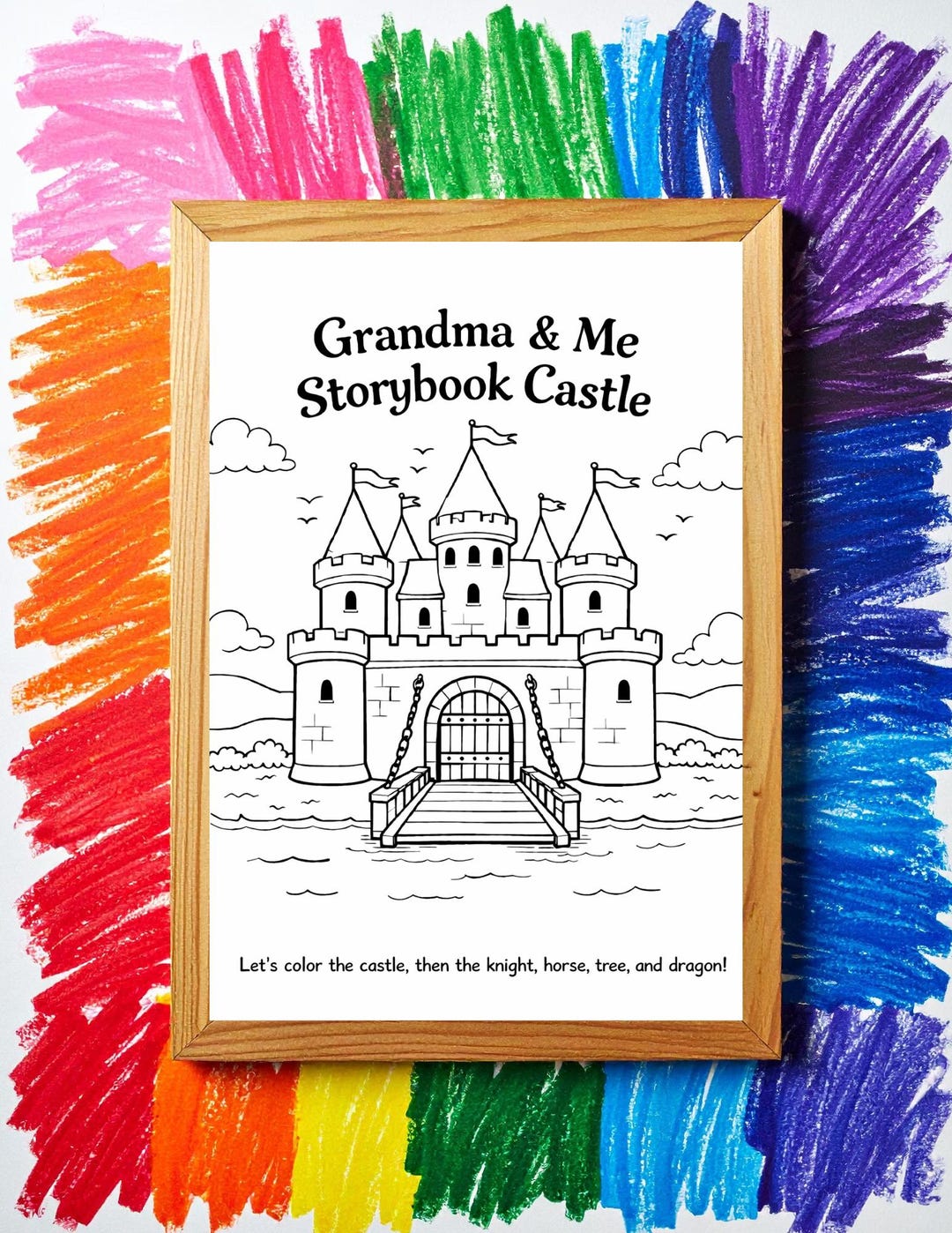 Grandma and Me Storybook Castle Printable | Cut, Paste Activity ...