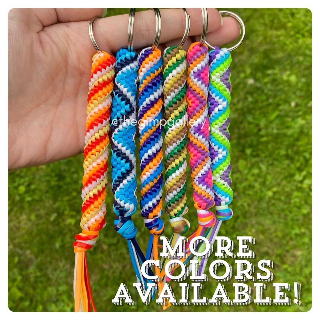 Boondoggle Keychain Bundle: 3 Gimp Keychains - Backpack & Zipper Charms ...