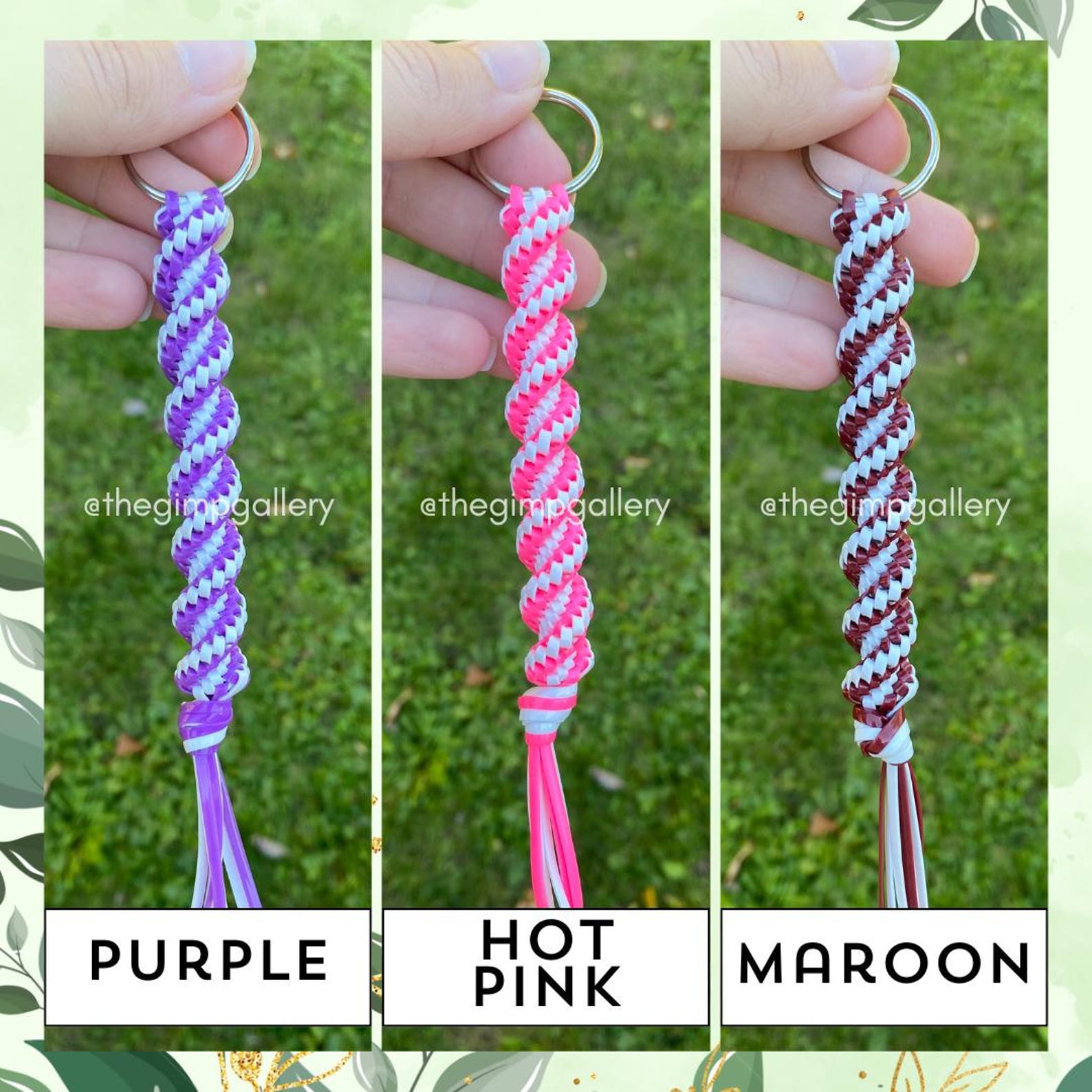 Super Spiral Rexlace Keychain: Single-colored Boondoggle - Etsy