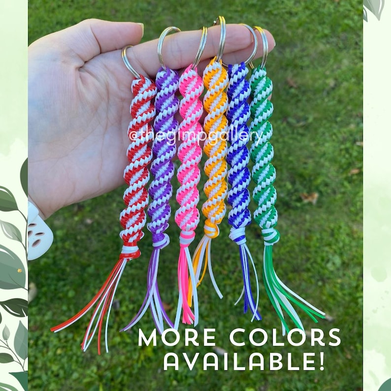 Super Spiral Rexlace Keychain: Single-colored Boondoggle - Etsy