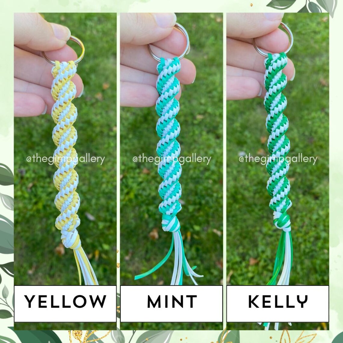 Super Spiral Rexlace Keychain: Single-colored Boondoggle - Etsy