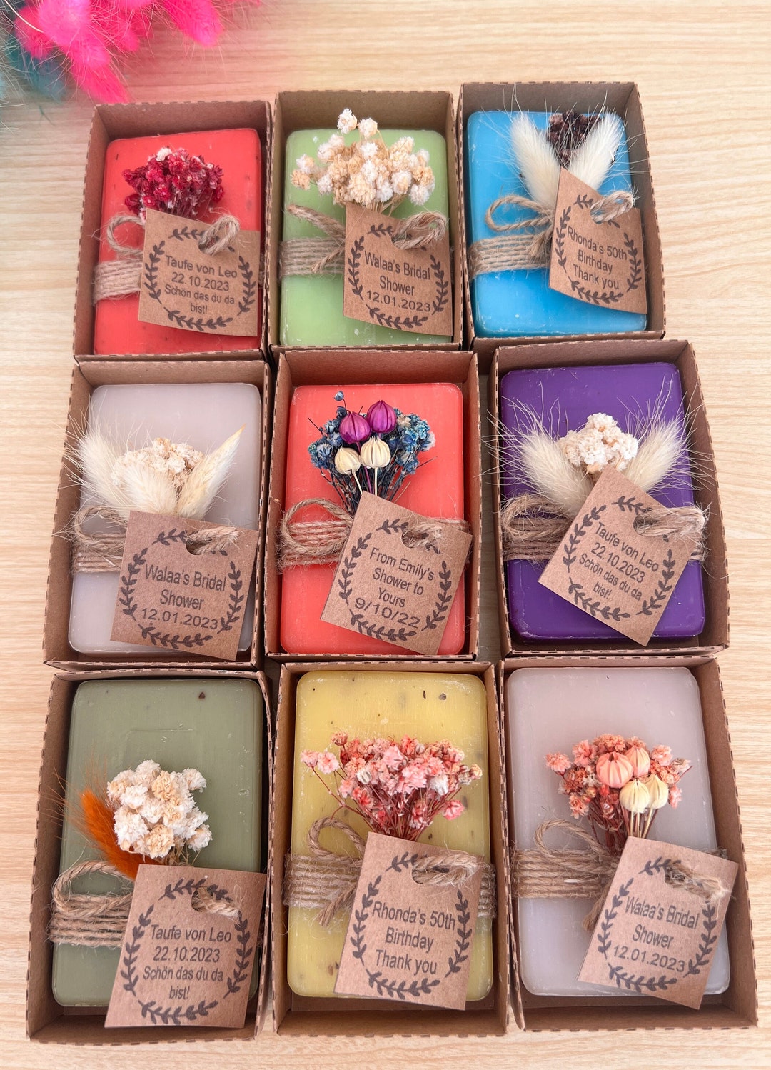 Vegan Personalized Soaps, Bridal Shower Gifts,mini Guest Soap,party ...