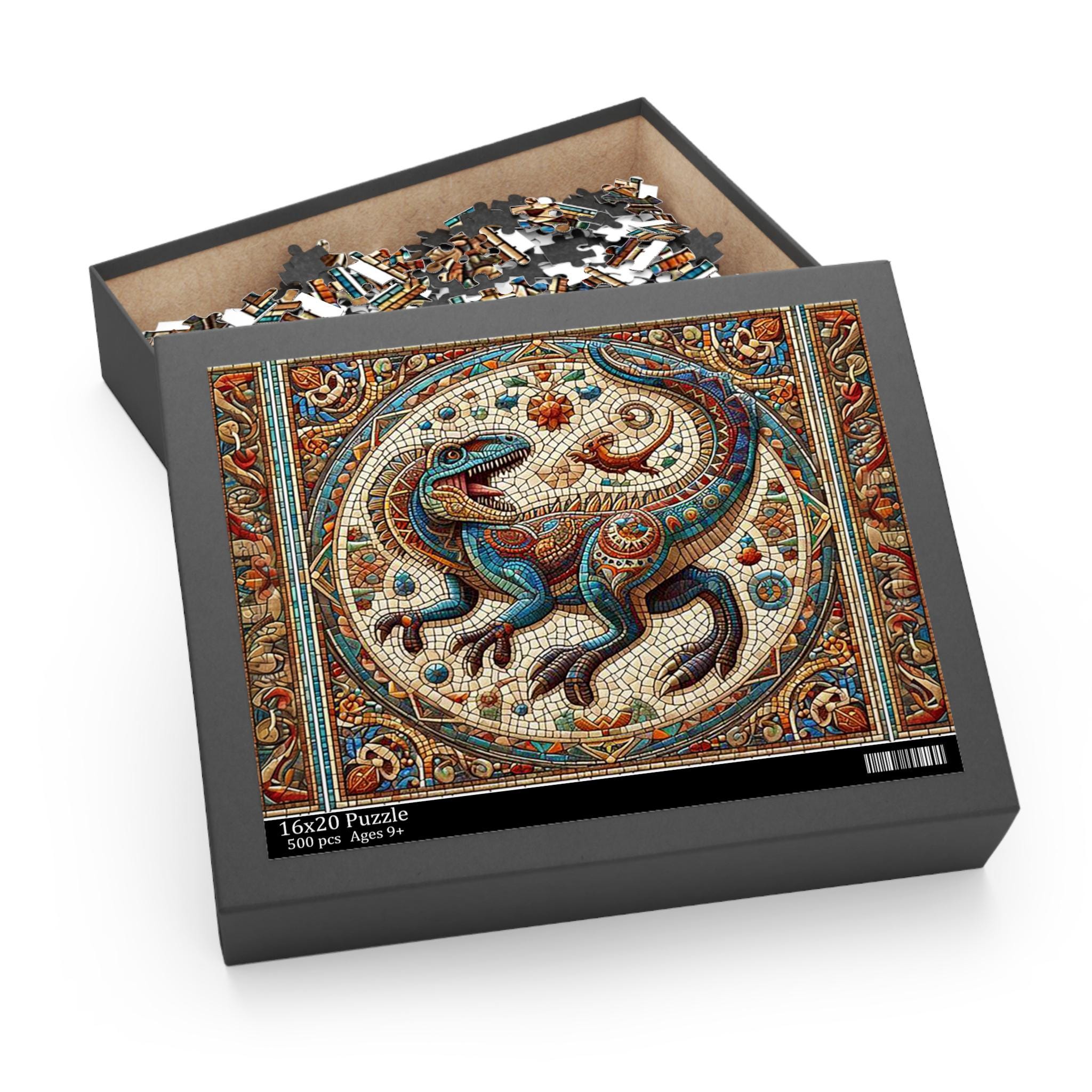 Dino Puzzle, Jurassic Park Jigsaw Puzzle, Office,hallway Decor ...