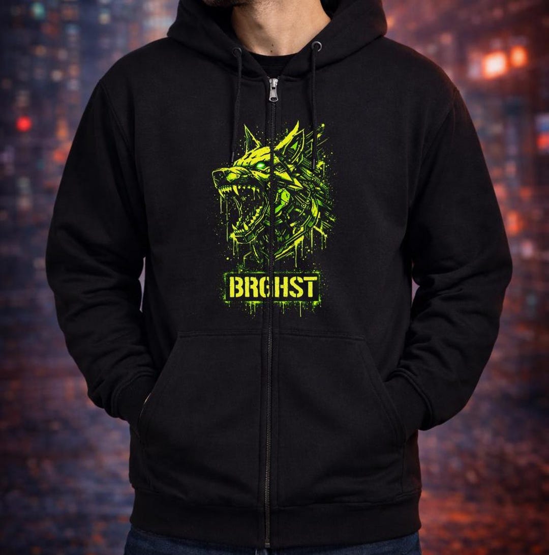 Cyberpunk 2077 BARGHEST Dogtown Gang Logo Unisex Zip Hoodie | Gamer ...