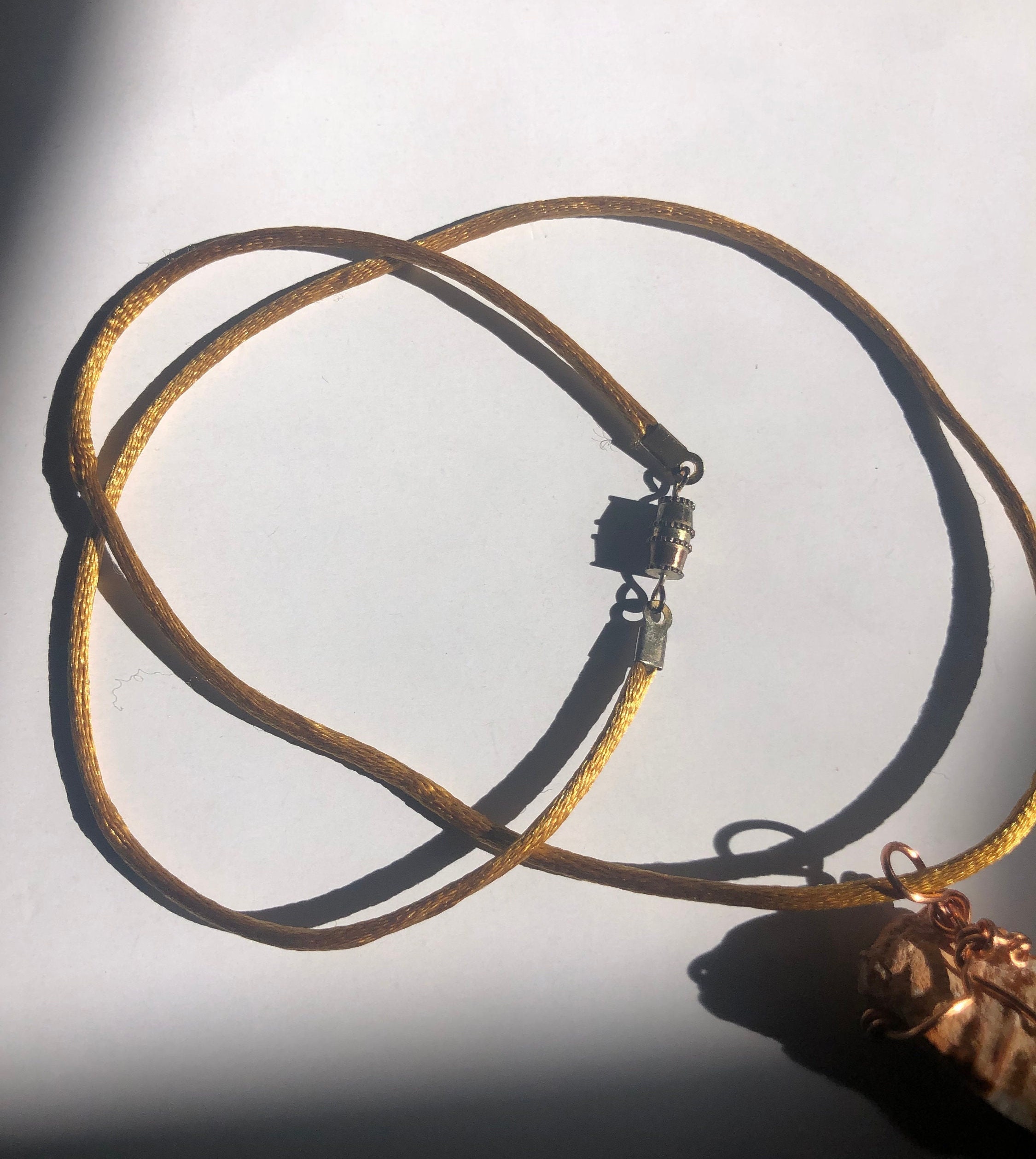 Satin Gold Necklace | Cloth Gold Necklace - Etsy