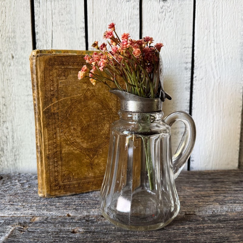 Glass Syrup Pitcher - Etsy