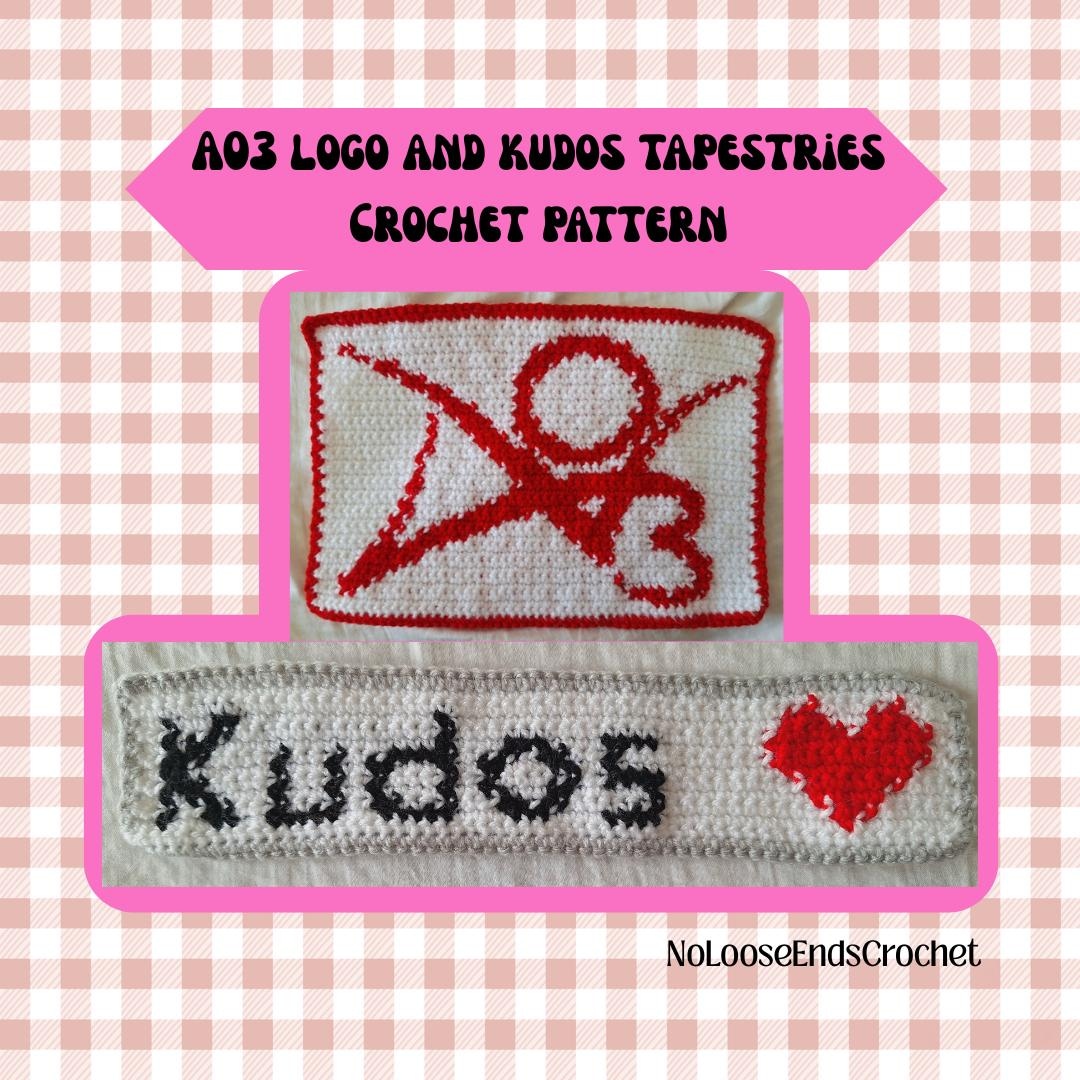 Crochet Ao3 Logo and Kudos Tapestry Pattern *DIGITAL DOWNLOAD ...