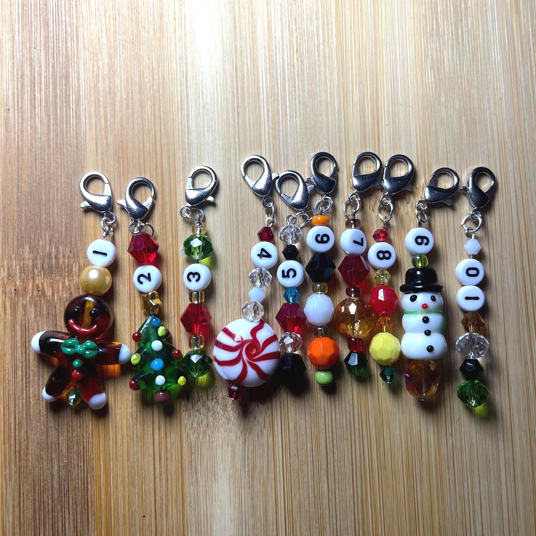 Charmed Stitch Marker Crochet/ Christmas Crochet Counter - Etsy