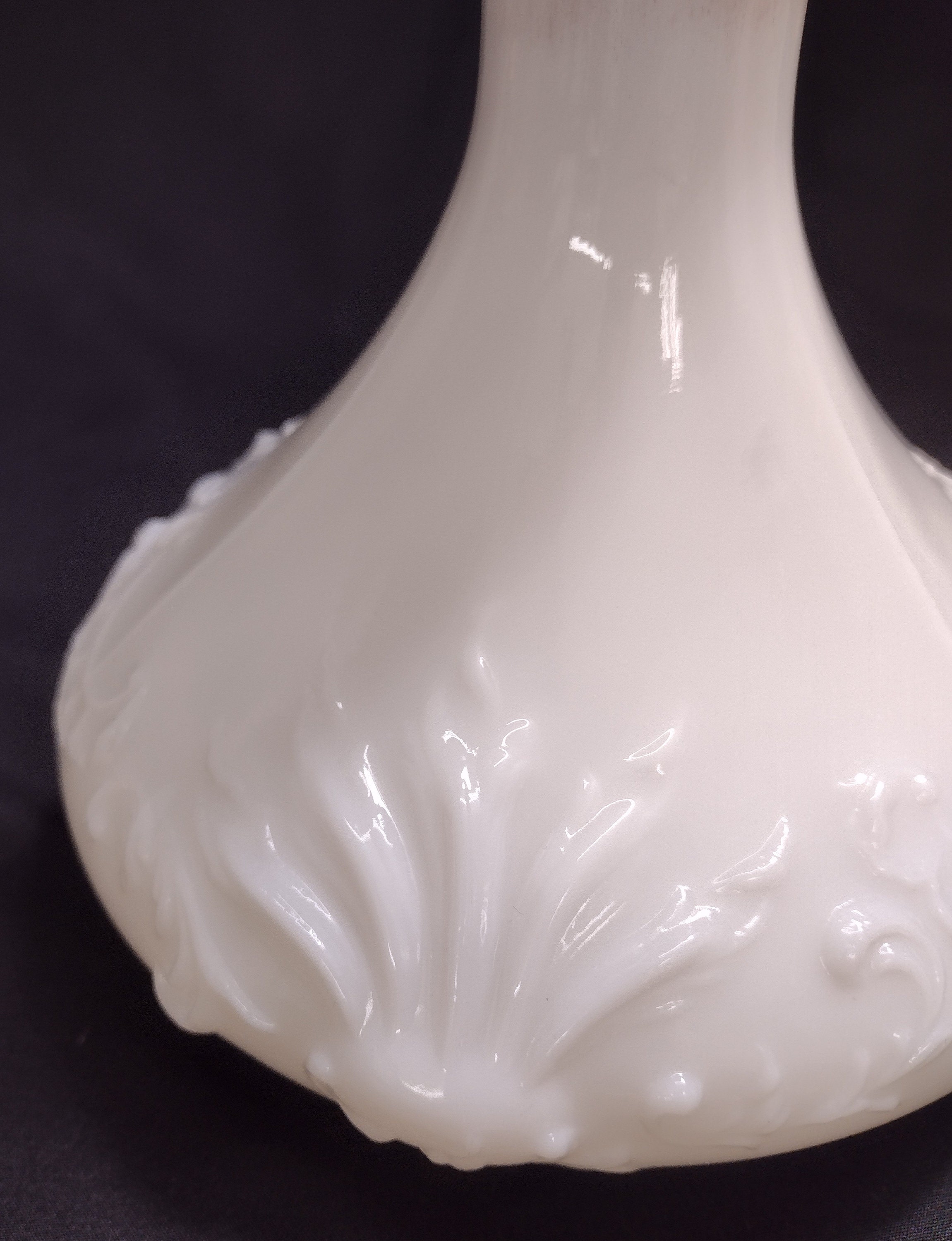 PRICE REDUCED Antique Victorian Milk Glass Decanter - Etsy