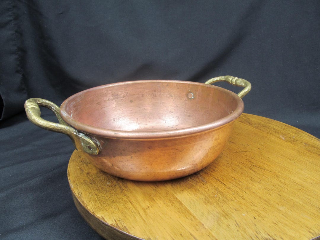 Cooper Bowl With Double Handles - Etsy
