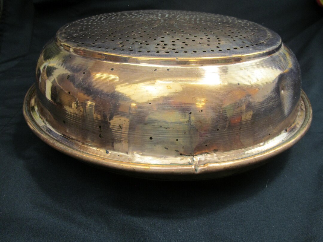 Large 13 1/2" Copper Sieve Vintage - Etsy