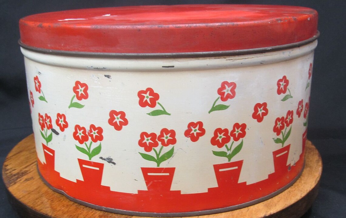 Vintage Cookie Tin - Etsy