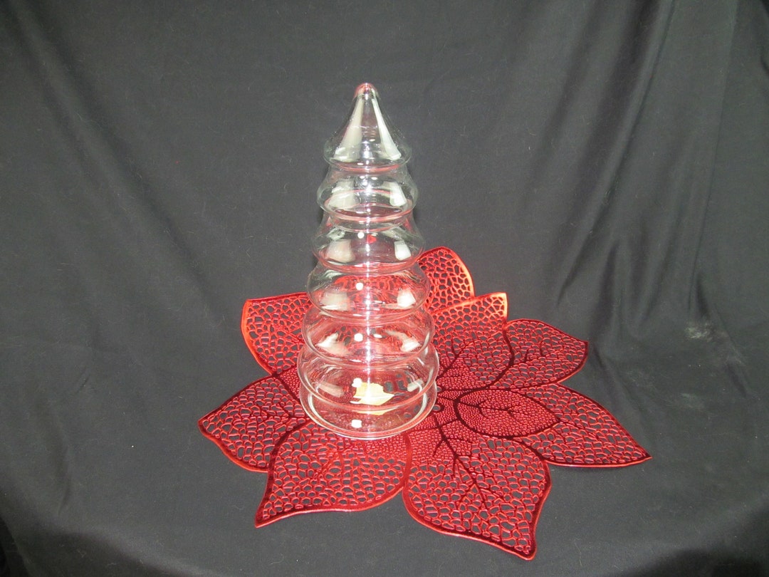 Christmas Tree Shape Glass Container, Jar - Etsy