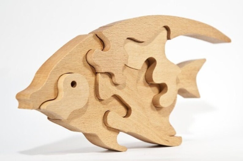 Personalized Fish Toy, Wooden Fish Puzzle, Educational Gifts for Kids ...