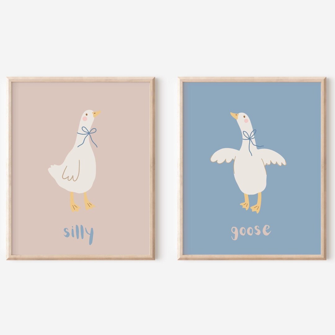 Silly Goose Baby Shower Boy Decor Inexpensive Baby Gift Idea Whimsical ...