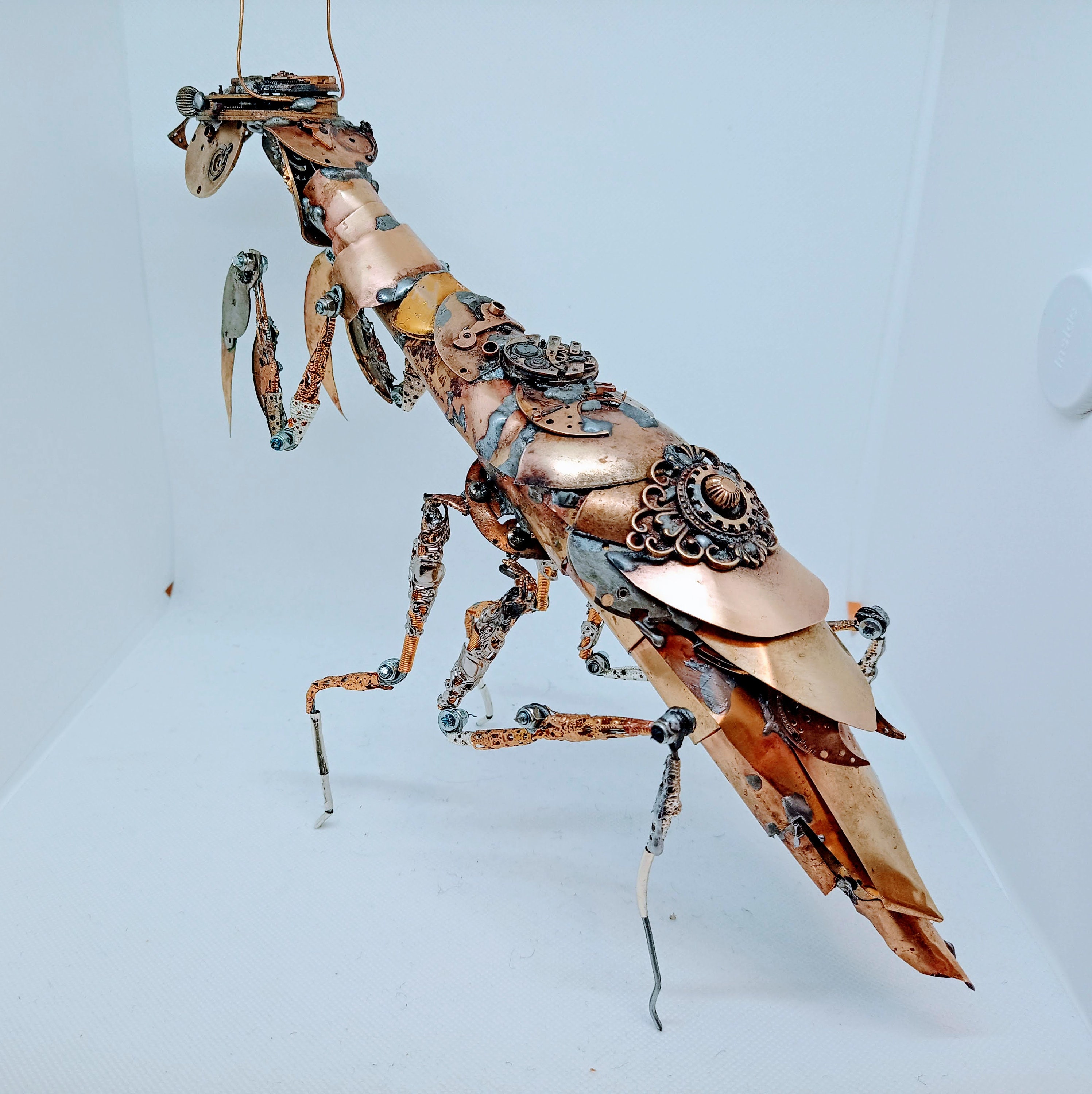 Mechanical Steampunk Praying Mantis Sculpture Hand Made Art | Etsy