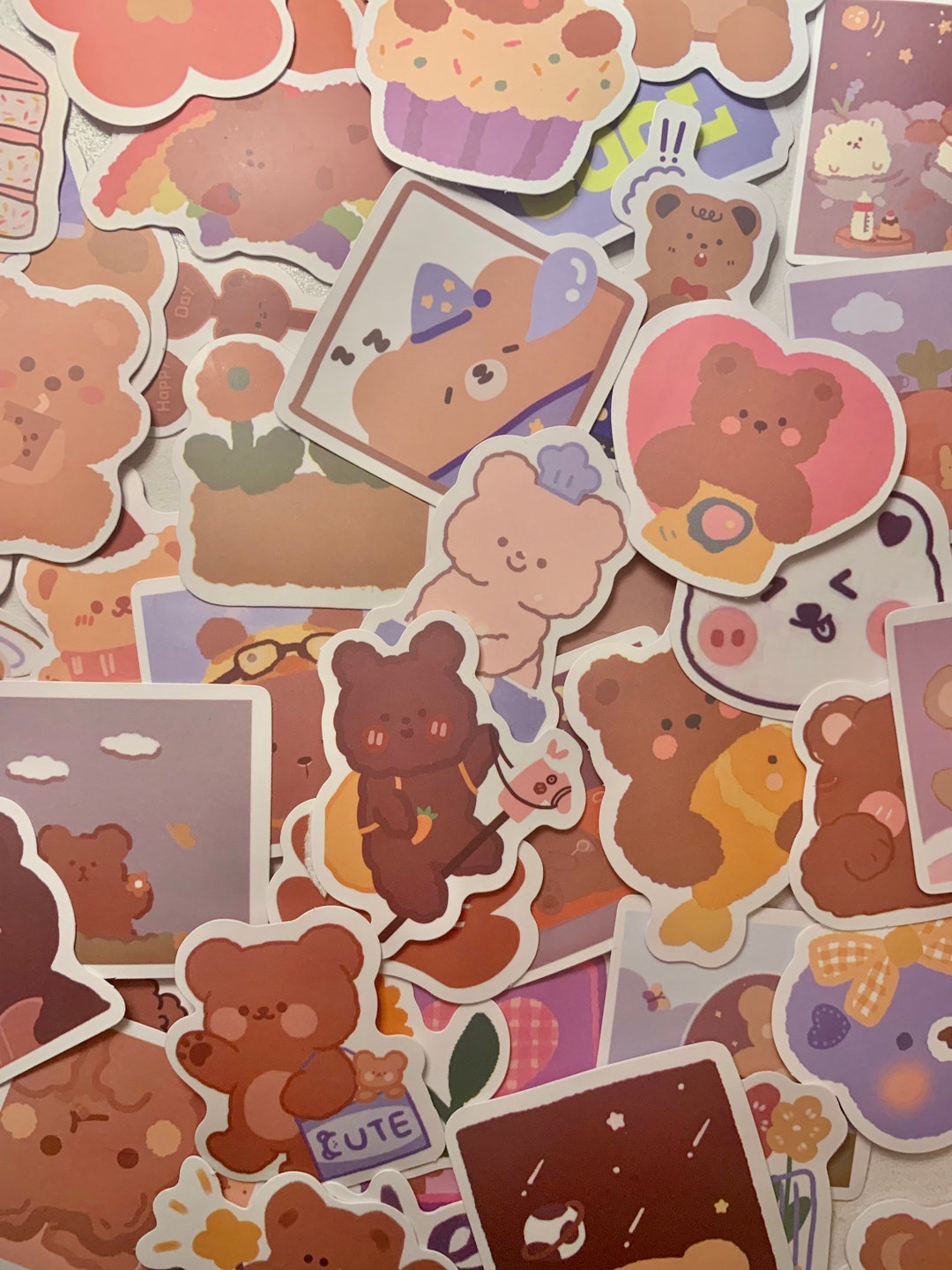 Kawaii Cute Bear Stickers - Etsy